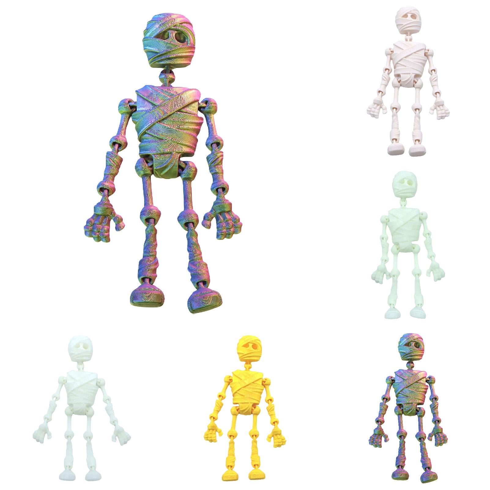 Posed Skeleton Fridge Sticker 3D Printed Articulated Skeleton for ...