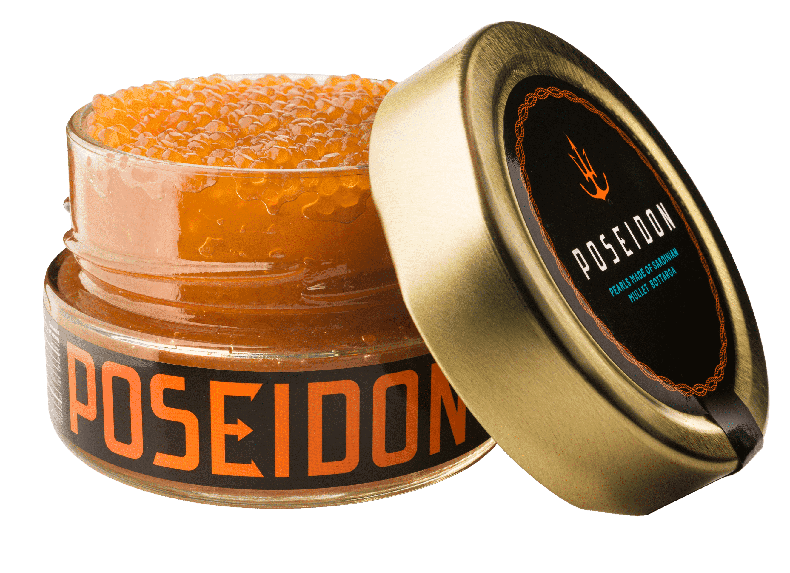 Poseidon Caviar Pearls of Bottarga 3.5 oz, Made from Deluxe Bottarga of ...