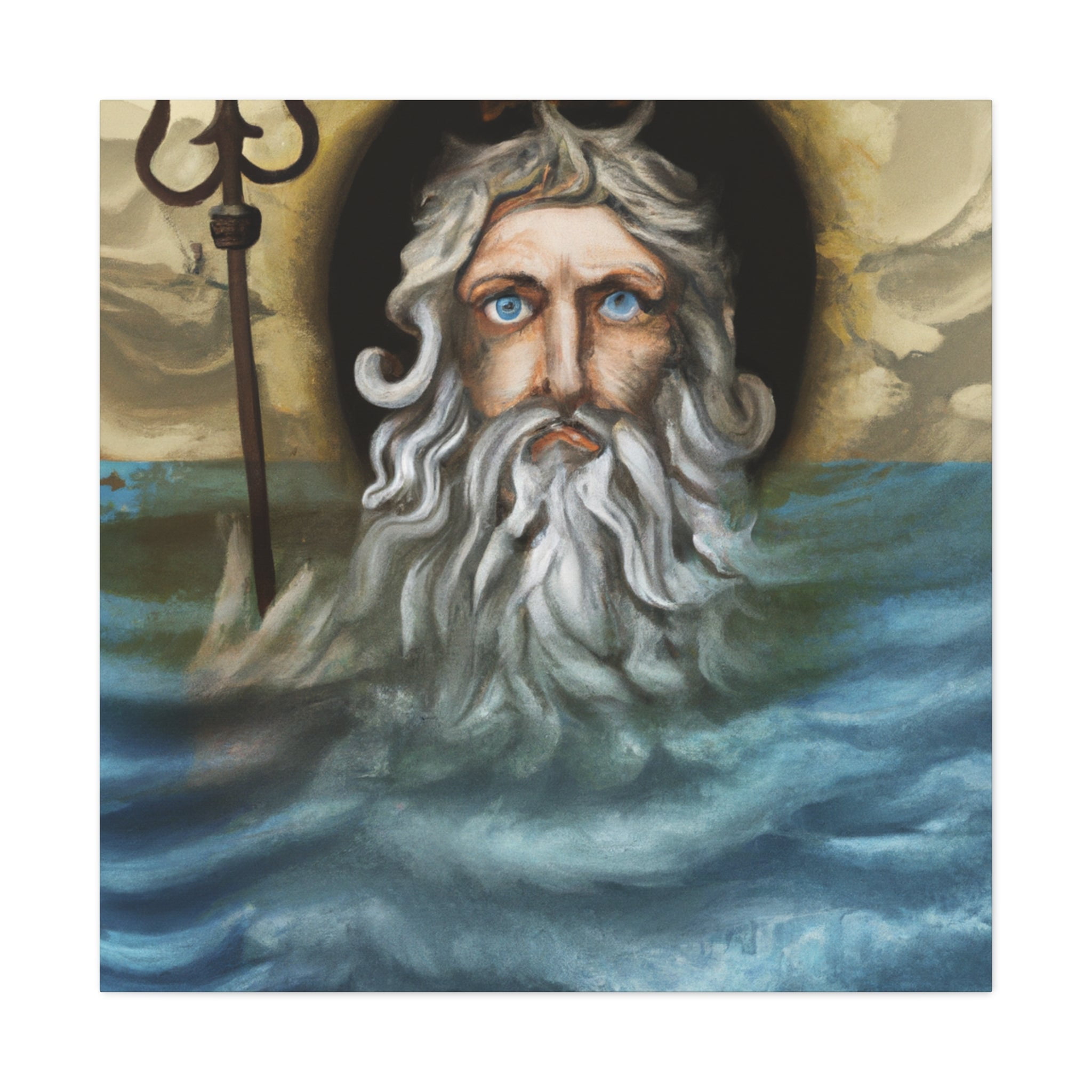 Poseidon's Wrath Unleashed - Canvas - Walmart.com