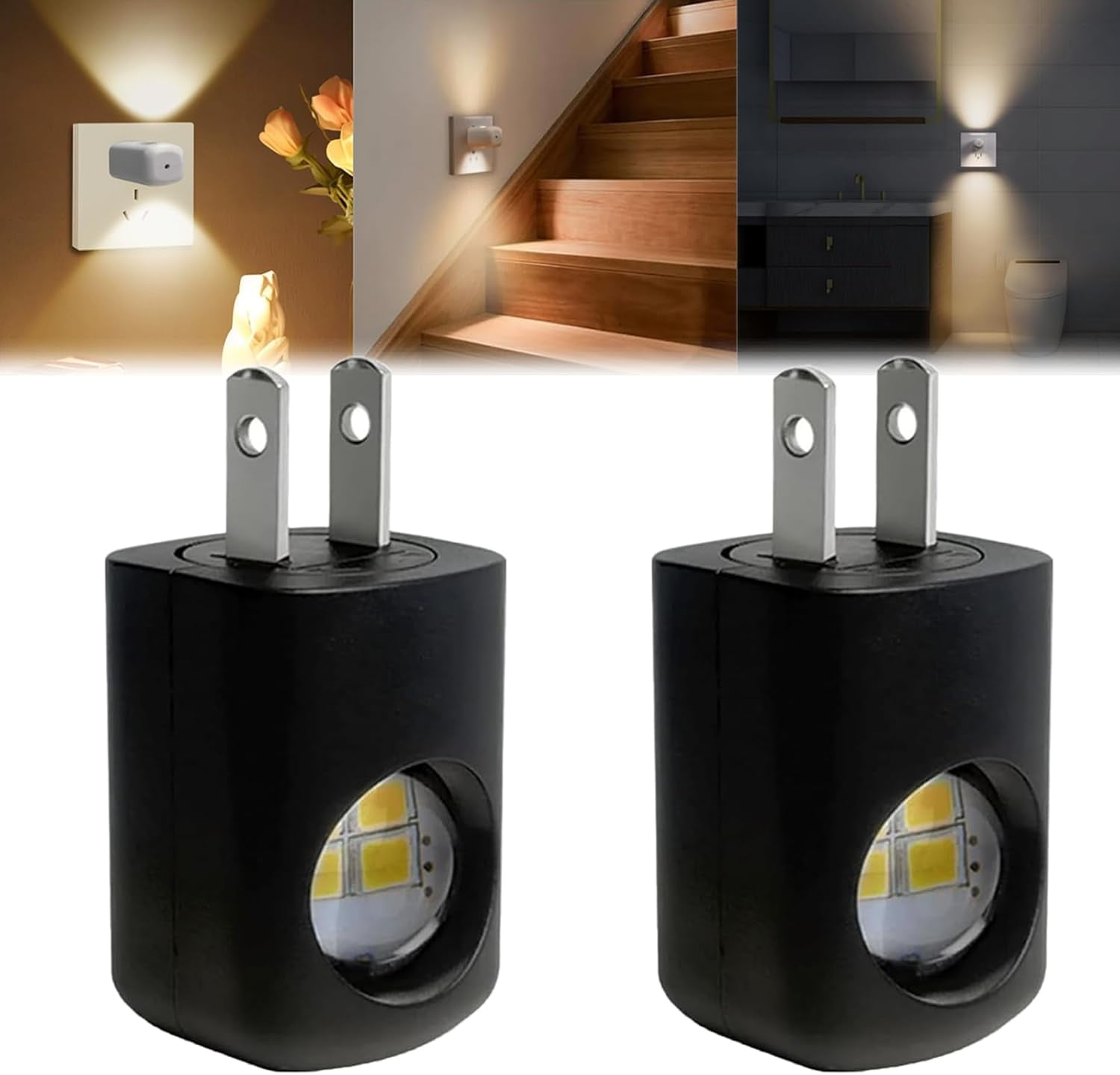 Posequiver LED Wall Socket Night Light, 5000K Mini Daylight Ambient ...