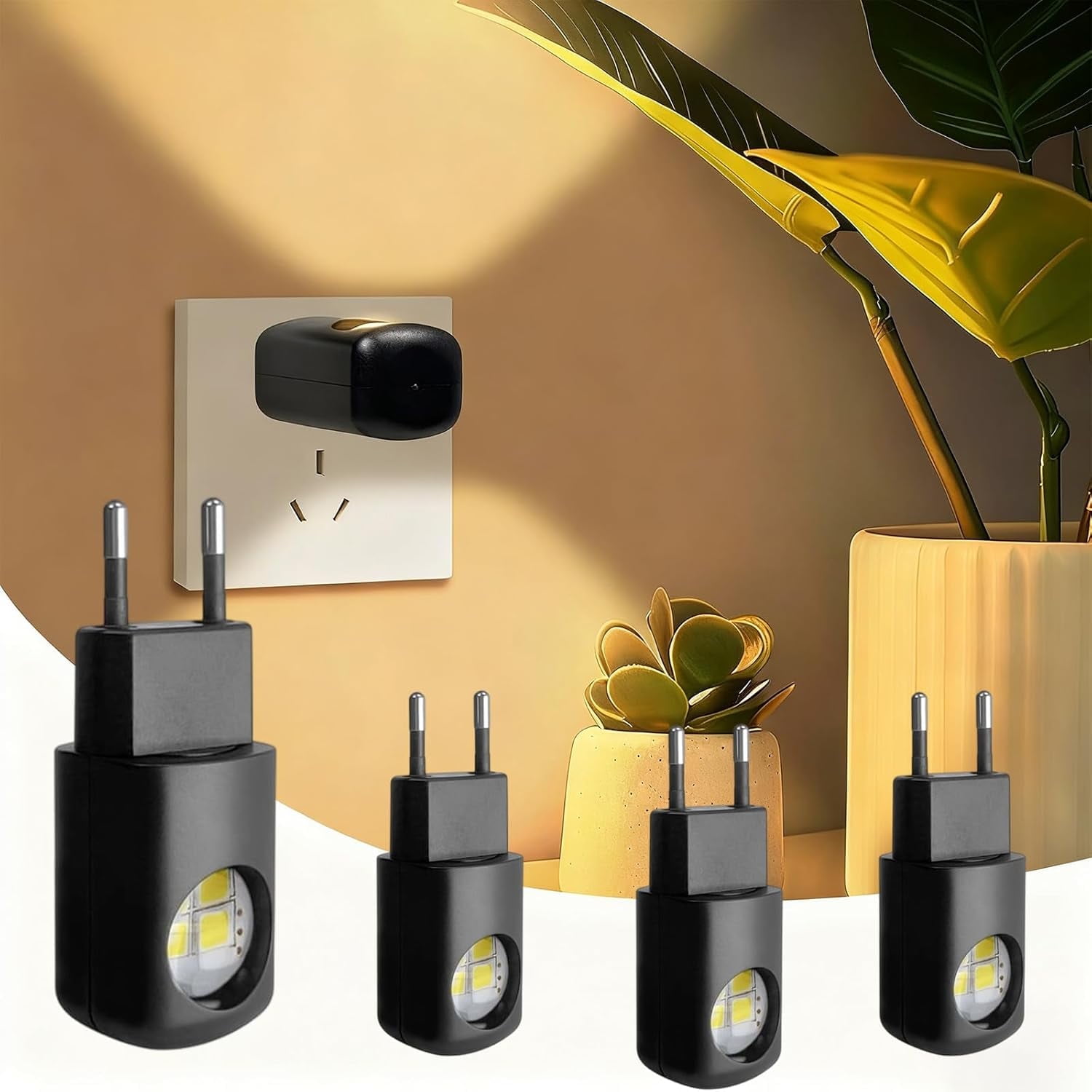 Posequiver LED Wall Socket Night Light, Mini LED Night Light Plug in ...