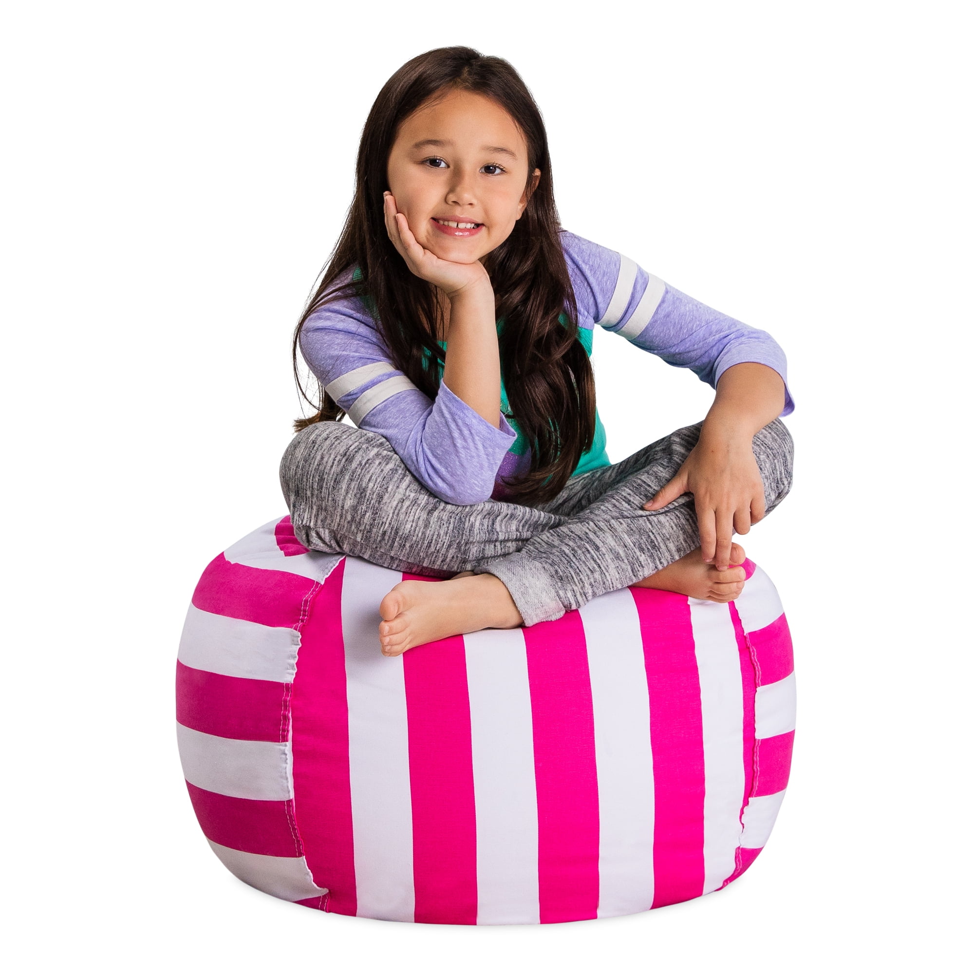 Posh Creations Bean Bag Stuffable Cover Only for Storage, Kids, Canvas ...