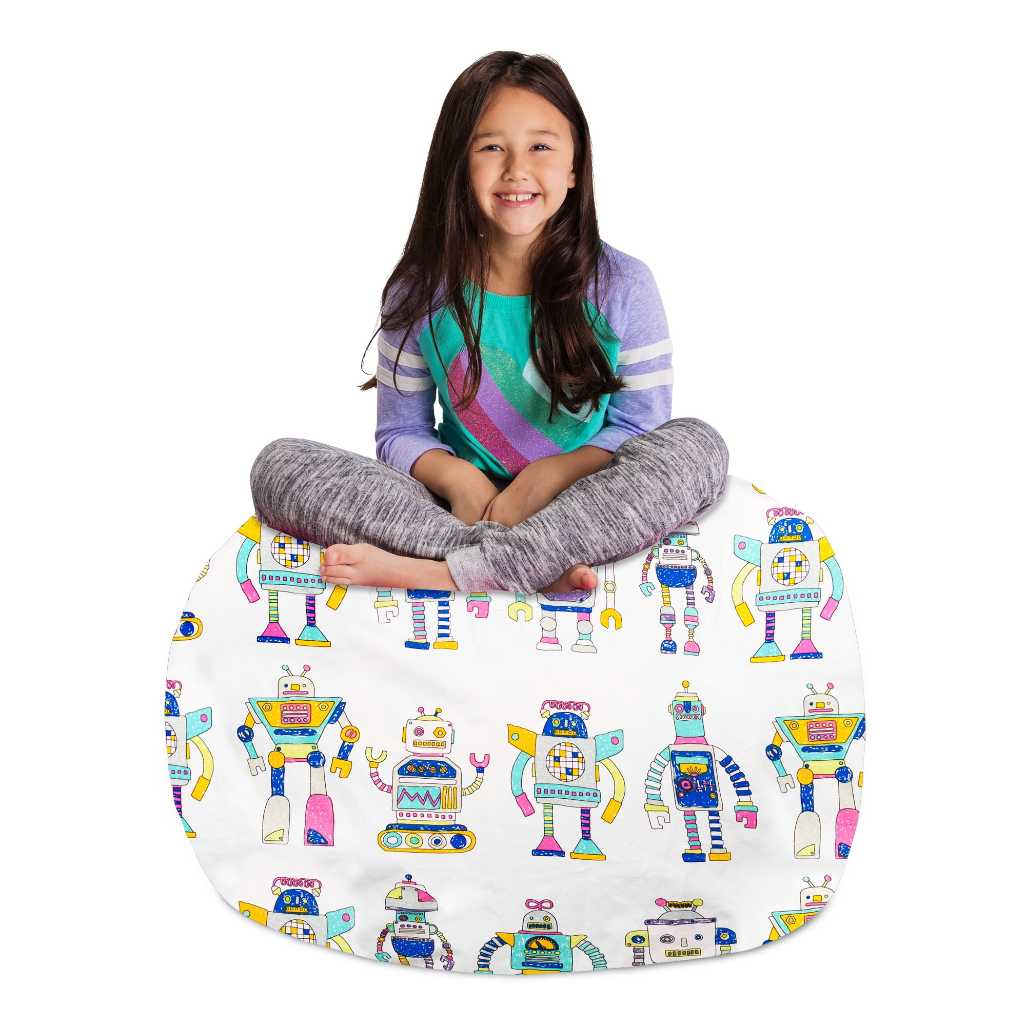 Posh Creations Bean Bag Stuffable Cover Only-Toy Organizer,Canvas,Kids ...