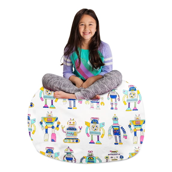 Posh Creations Bean Bag Stuffable Cover Only-Toy Organizer,Canvas,Kids ...