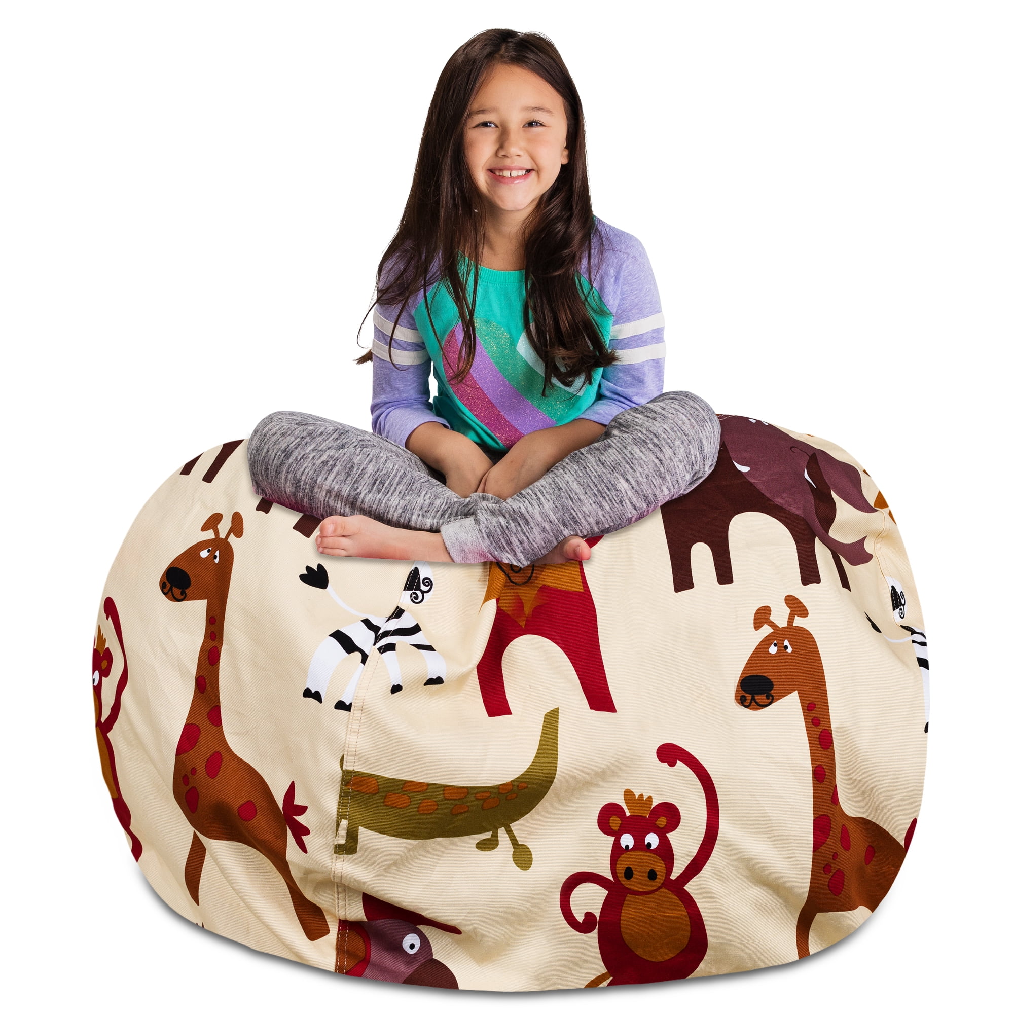 Posh Creations Bean Bag Stuffable Cover Only,Toy Organizer,Canvas, Kids ...