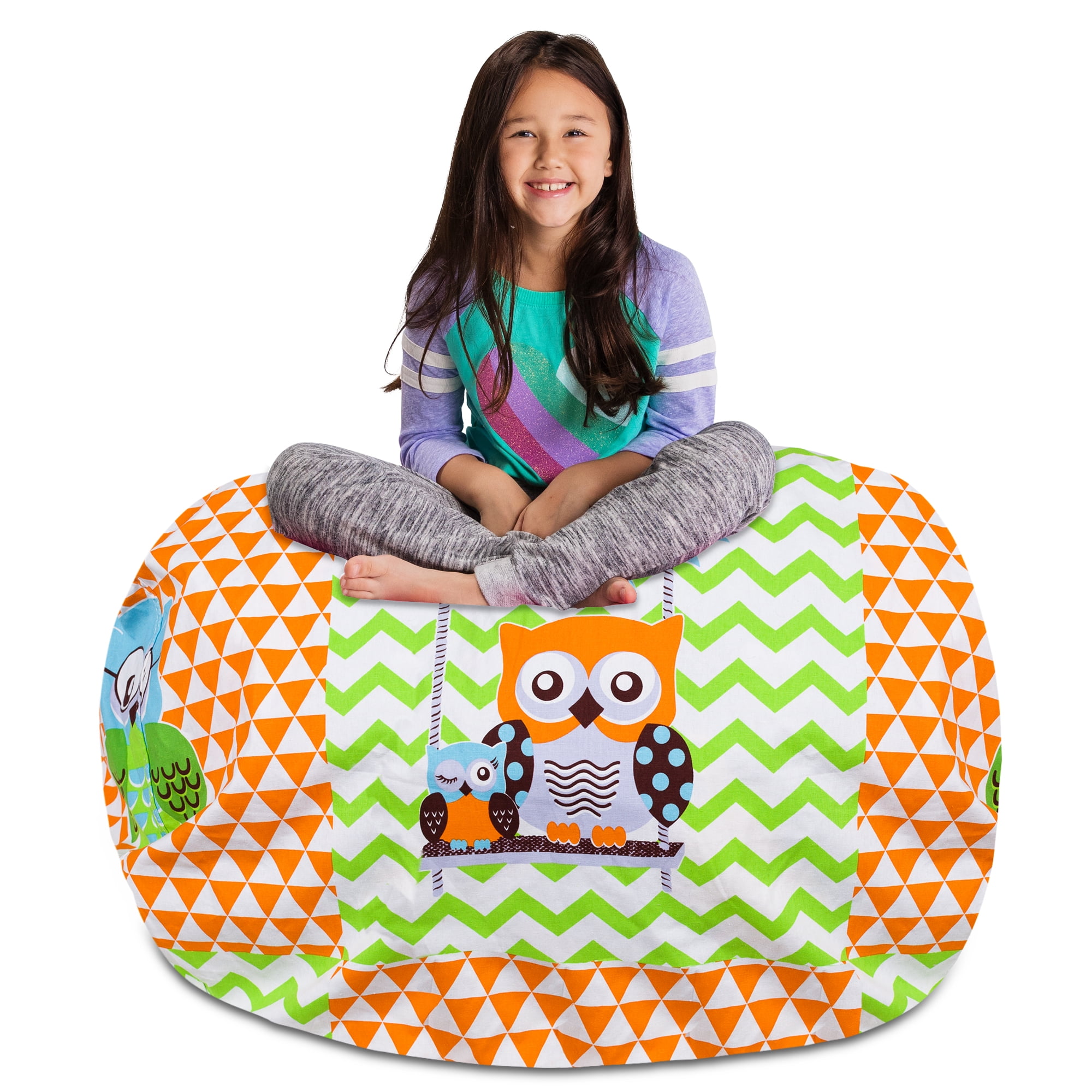 Posh Creations Bean Bag Stuffable Cover Only-Toy Organizer,Canvas,Kids ...