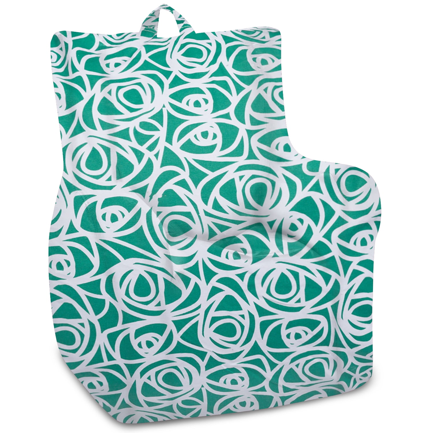 Posh Creations Pasadena Bean Bag Chair for Kids, 1.8 ft, Mint Canvas ...