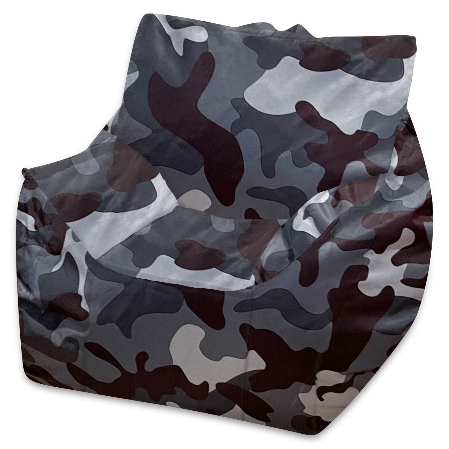 Posh Creations Structured Comfy Bean Bag Chair, Newport Chair, Nylon ...