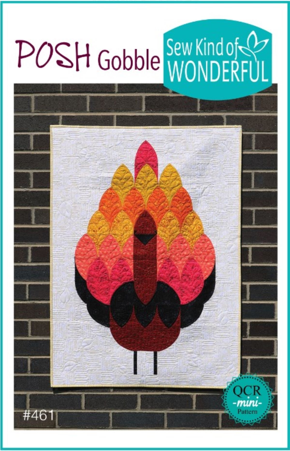 Posh Gobble Quilt Pattern by Sew Kind of Wonderful - Walmart.com