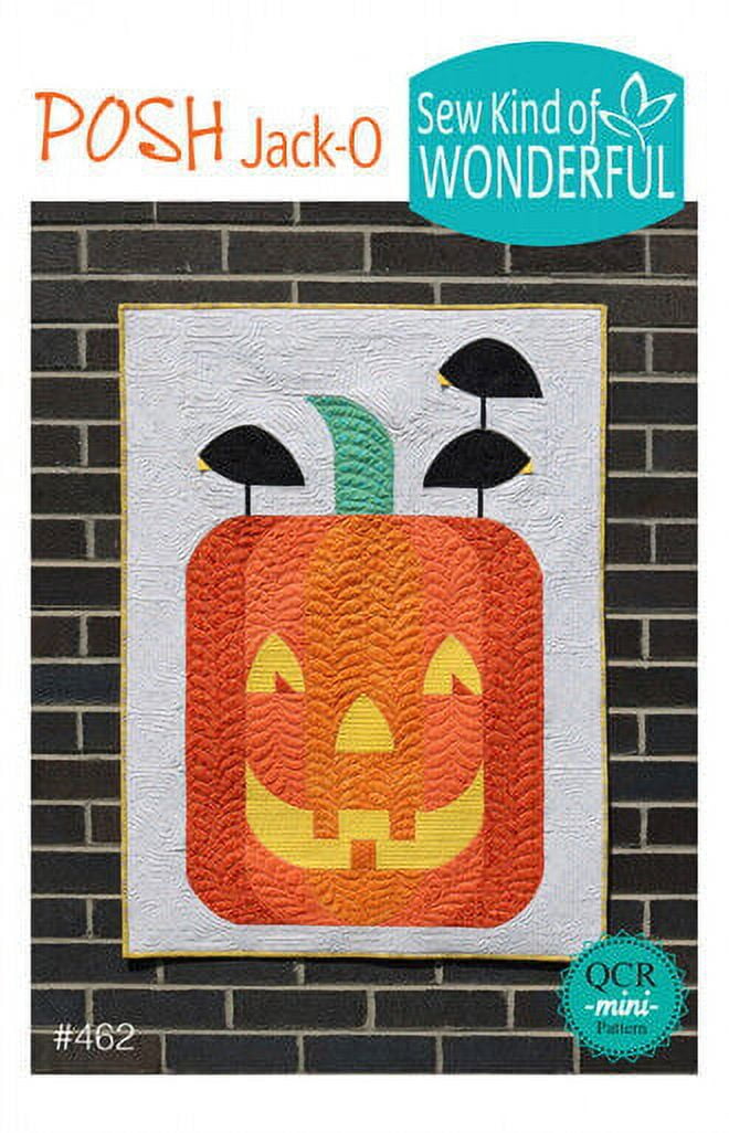 Posh Jack-O Pattern 28"x38" Using Quick Curve Mini Ruler by Sew Kind of ...