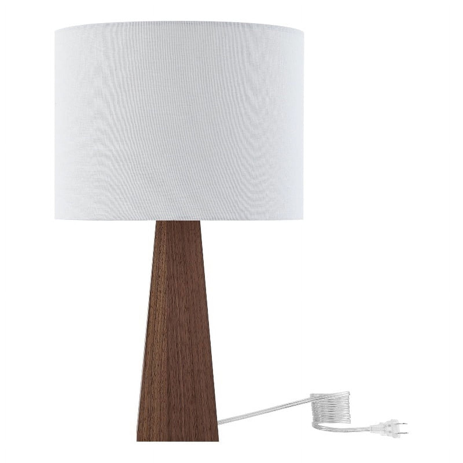 Posh Living Catarina Table Lamp 5ft Power Cord USB Charger White ...