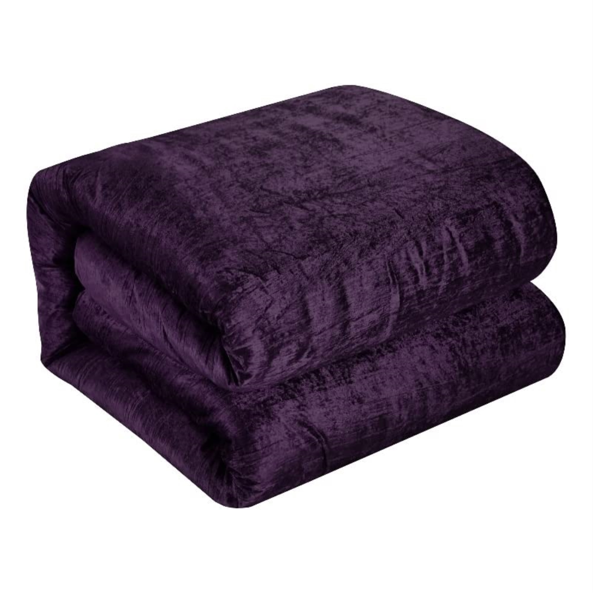 Posh Living Deklin 3pc Full/Queen Comforter Set Purple - Walmart.com