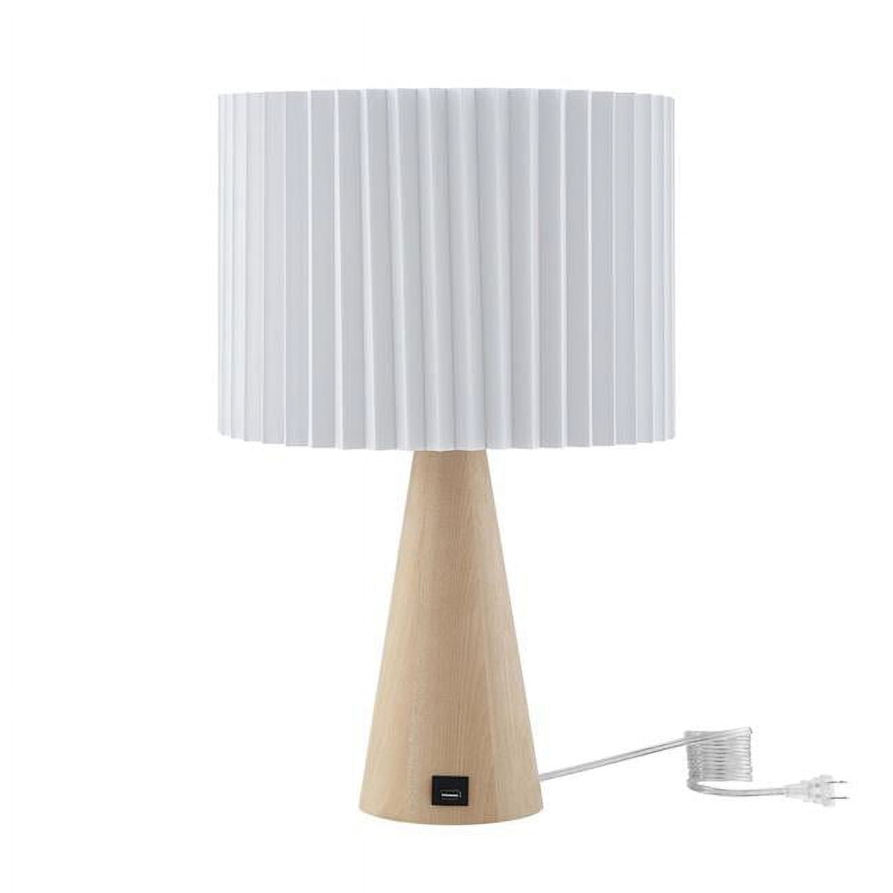 Posh Living LA448-36IV-UE Maylee Wood Base Table Lamp, Ivory - Walmart.com