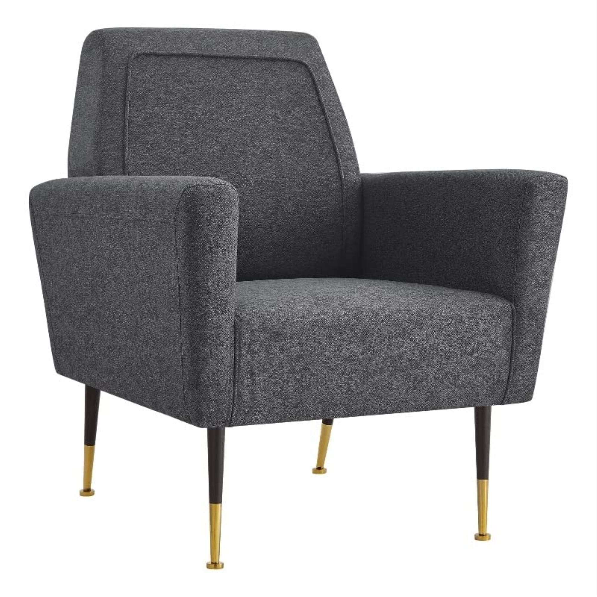 Posh Living Lex Linen Accent Chair Dark Gray - Walmart.com