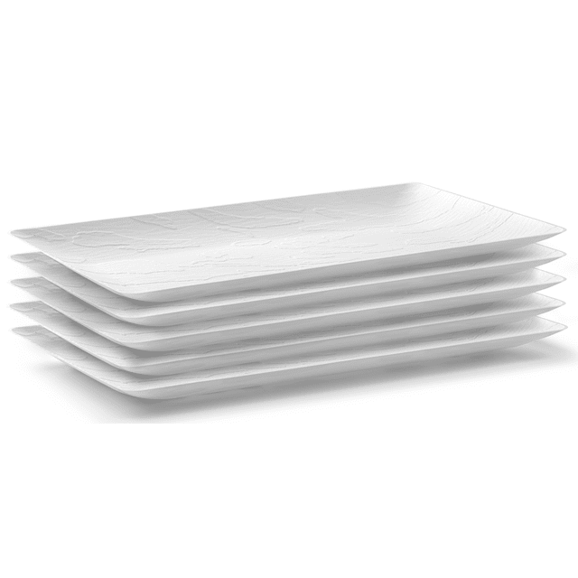 Posh Setting White Wood Grain Pattern, Disposable Premium Durable ...