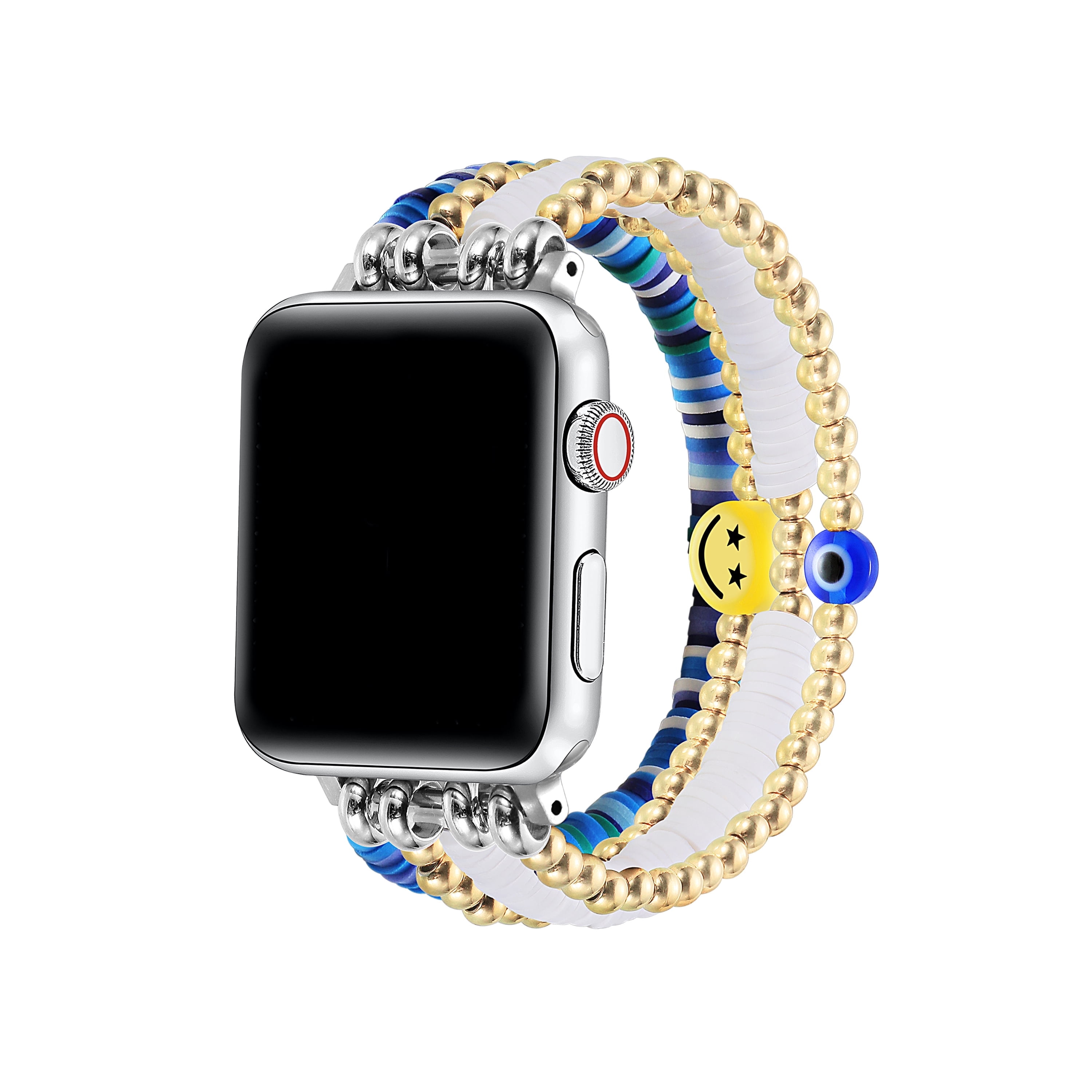 Posh Tech Bestie Beaded Band Plastic Case with Blue Bracelet Band, 1 ...