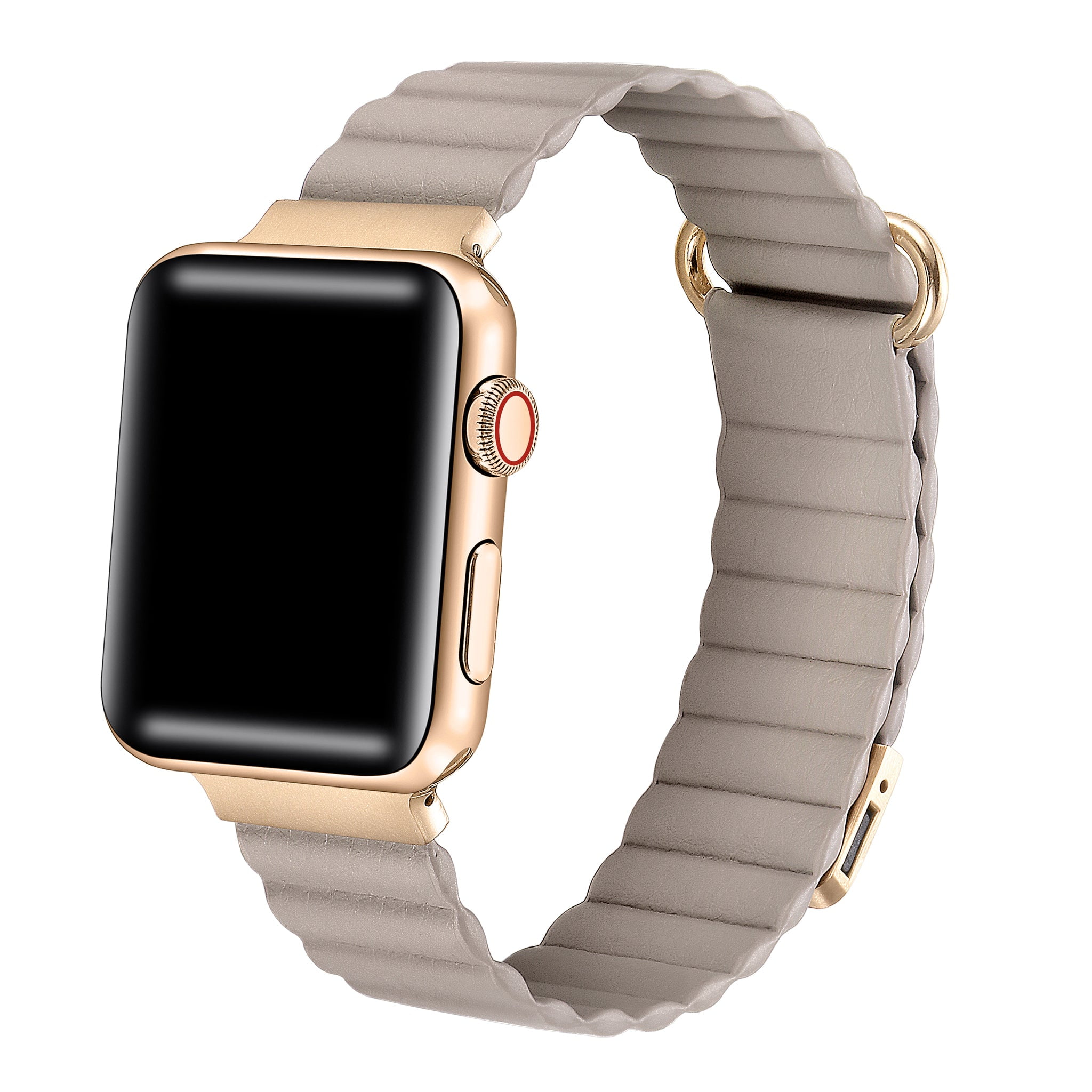 Posh Tech Dakota Leather Band for Apple Watch sizes 42mm/44mm/45mm/49mm ...