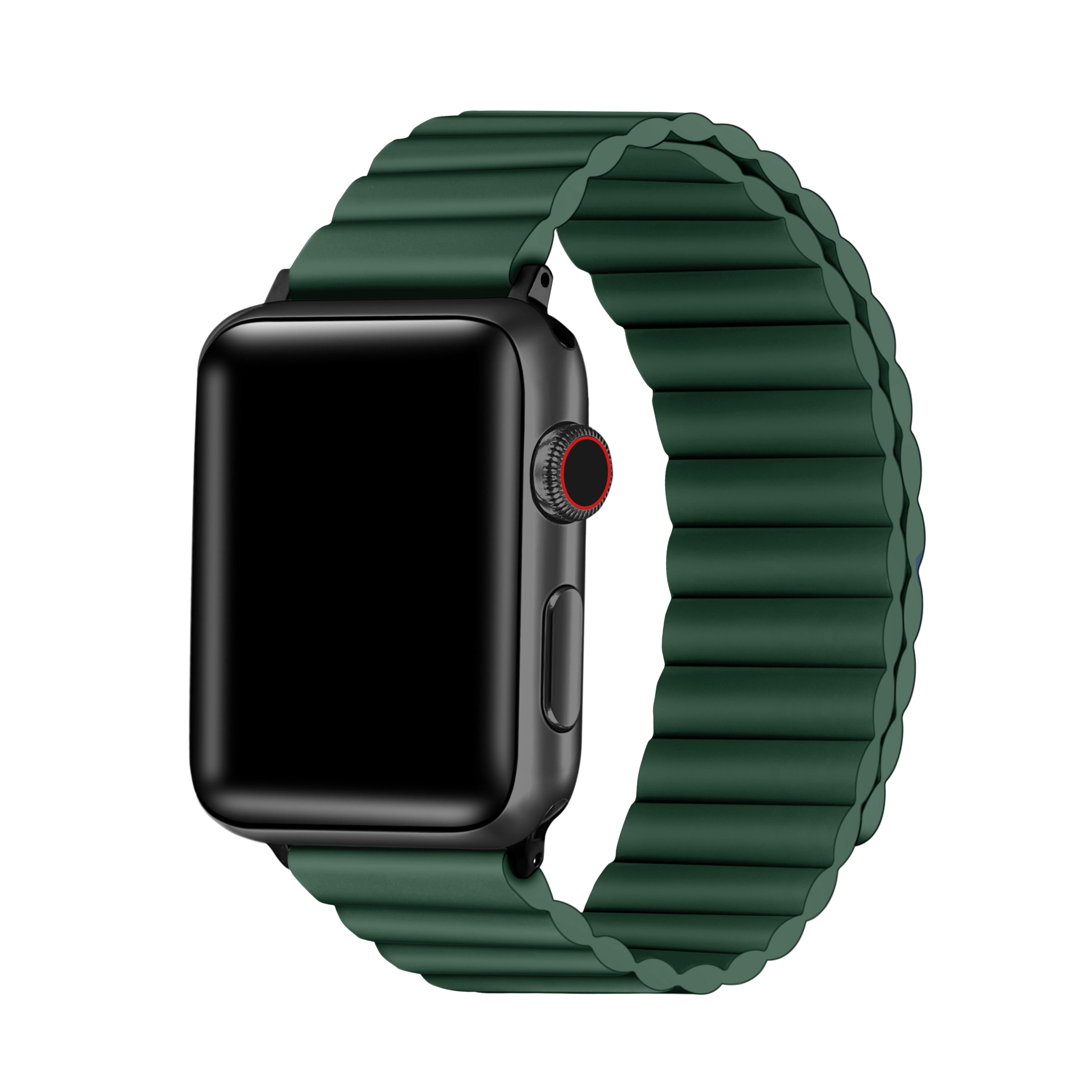 Posh Tech Green Unisex Magnetic Silicone Replacement Band for Apple ...
