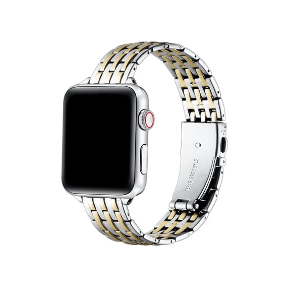 Posh Tech Eleanor Metal Link Band Compatible with Apple Watch - Walmart.com