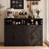 Poshby 47''W Sideboard Buffet Cabinet with Storage, Charging Station ...