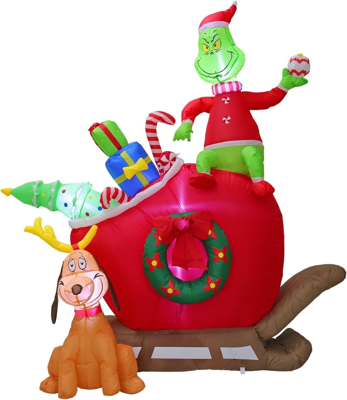 Poshetion Inflatable Christmas Decorations - 6 FT Airblown Grinch and ...