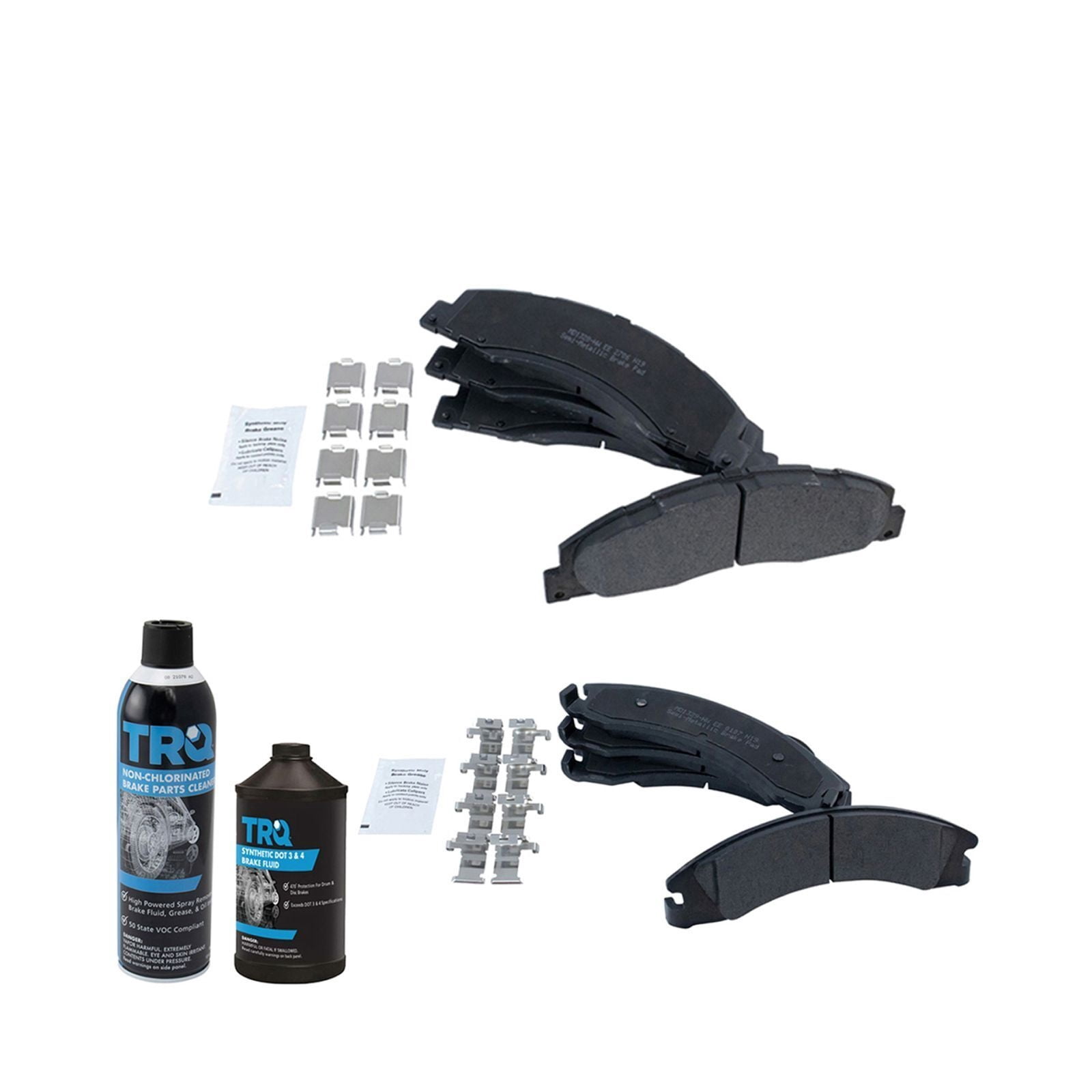 Posi Metallic Brake Pad Kit for 2008-2018 for Ford for E-150, for E-250 ...