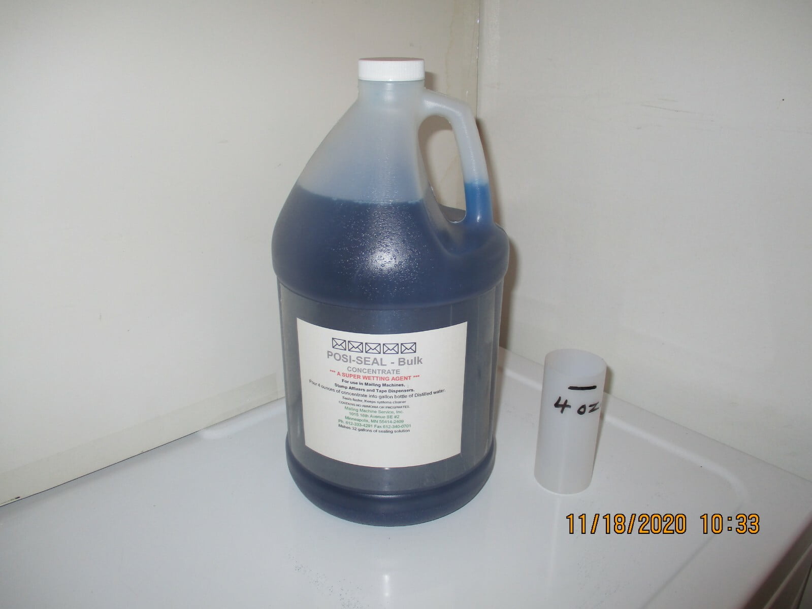 Posi-Seal Concentrate Bulk-Makes 32 Gallons of Envelope Sealer Sealing ...