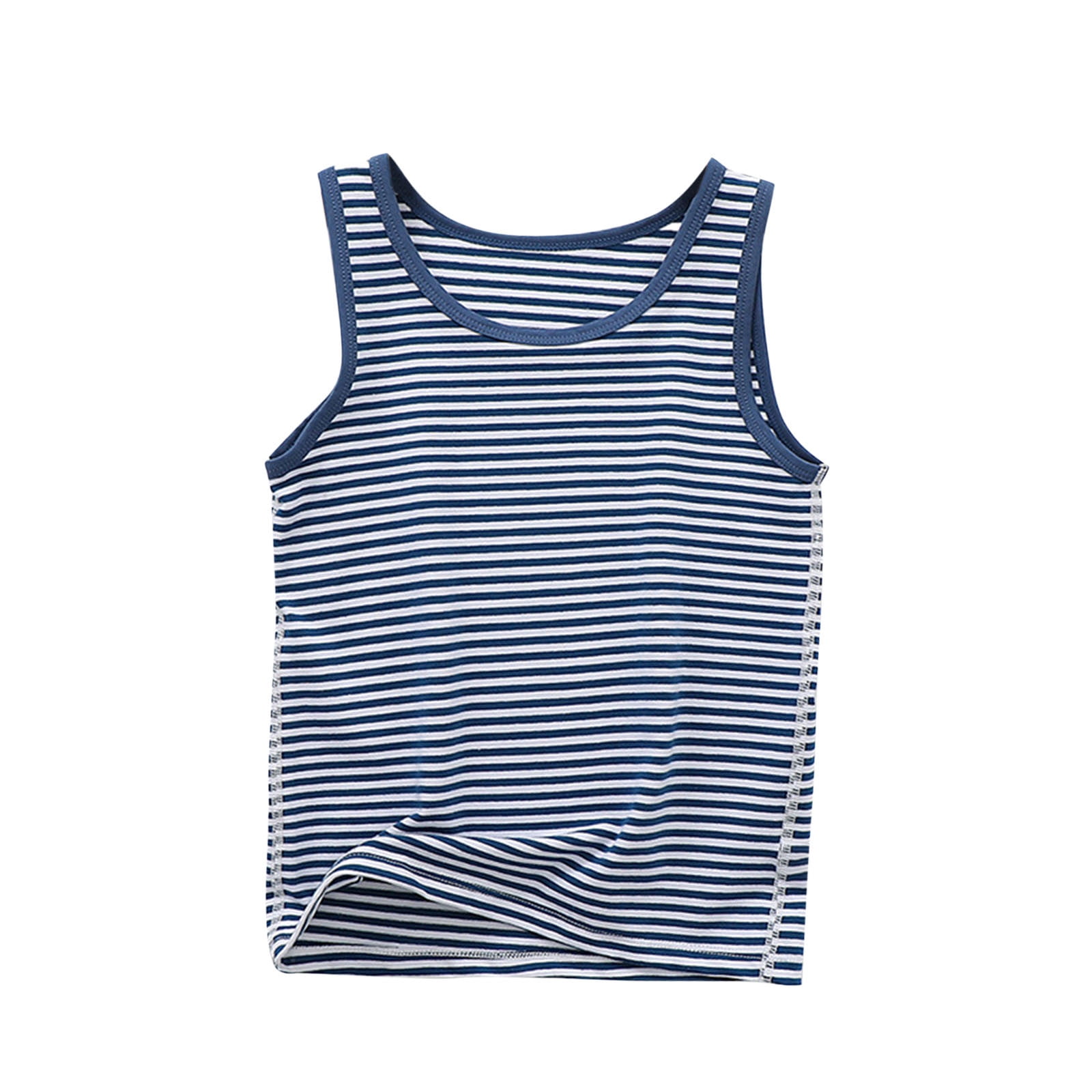 Posijego Boys Basic Tank Tops Cotton Tanks Round Neck Striped ...