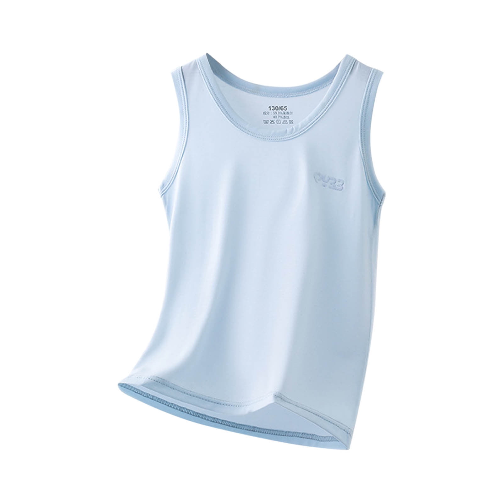 Posijego Boys Girls Tank Tops for Toddlers Cotton Round Neck Sleeveless ...