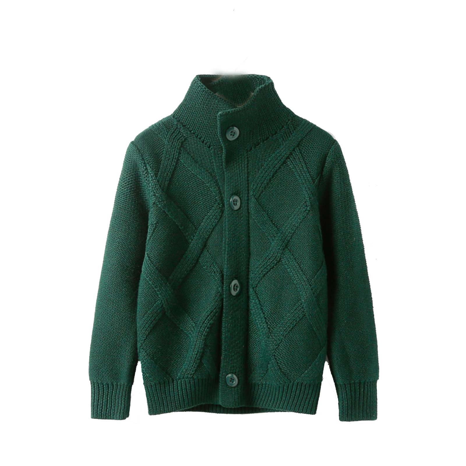 Posijego Boys School Uniform Cardigan Sweater Little Boys Long Sleeve ...