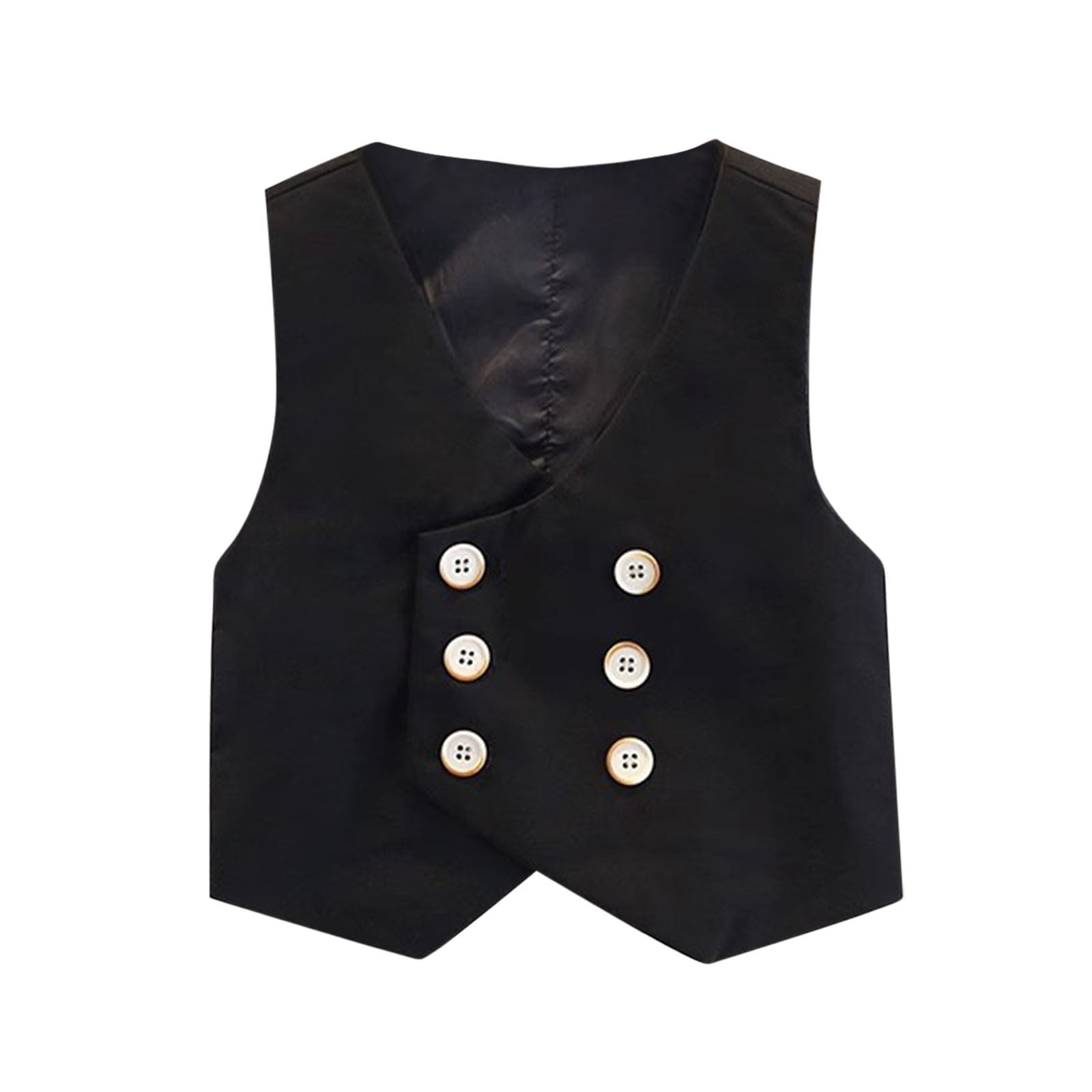 Posijego Boys Suit Vests Toddler Little Boys Waistcoats Party Wedding ...