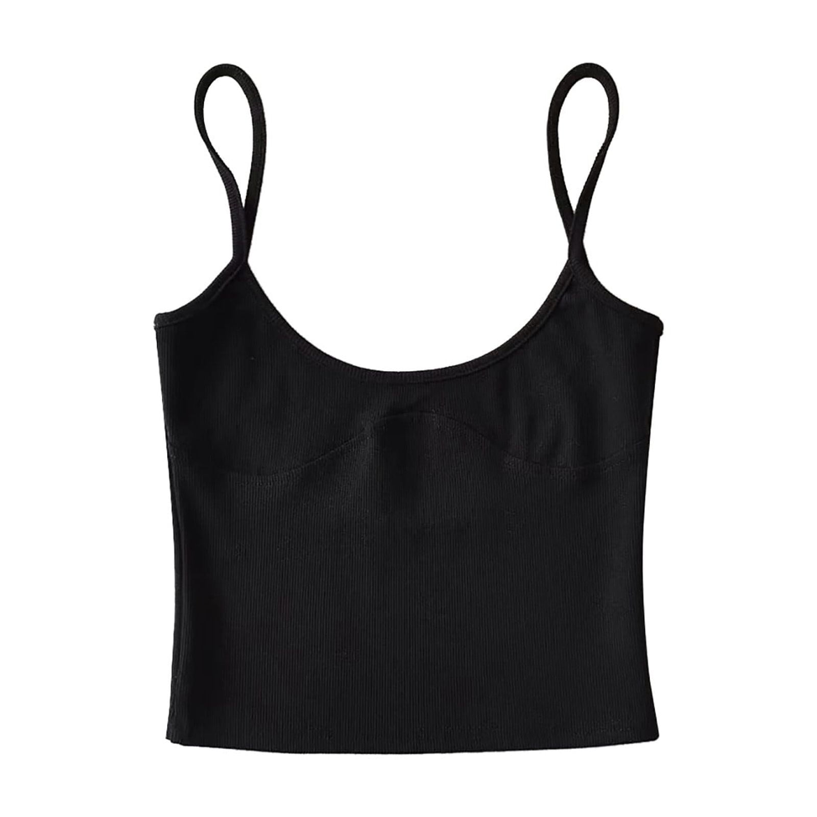 Posijego Camisole Tank Top For Women Square Neck Sleeveless Crop Tank