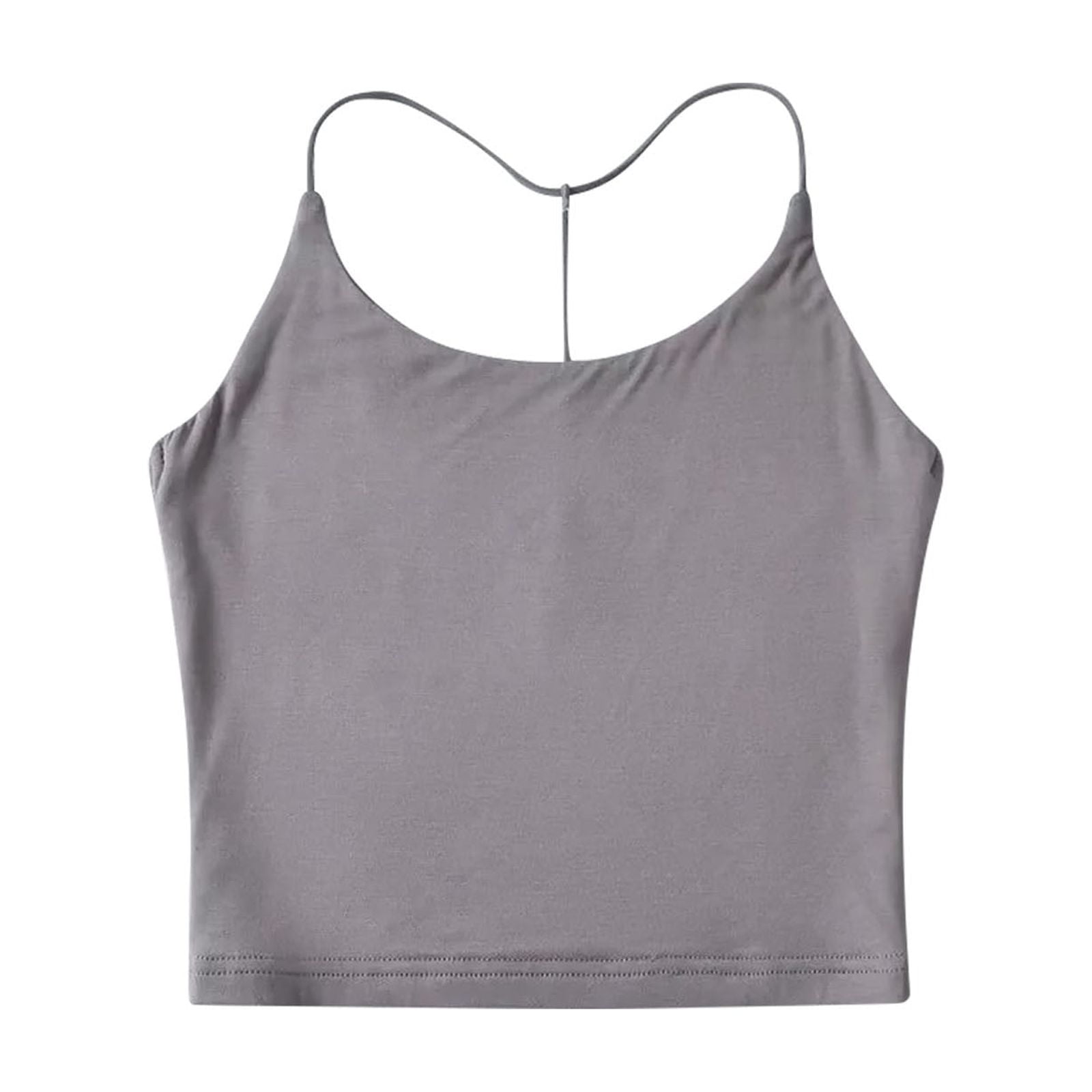 Posijego Camisole Tank Top For Women Square Neck Sleeveless Crop Tank