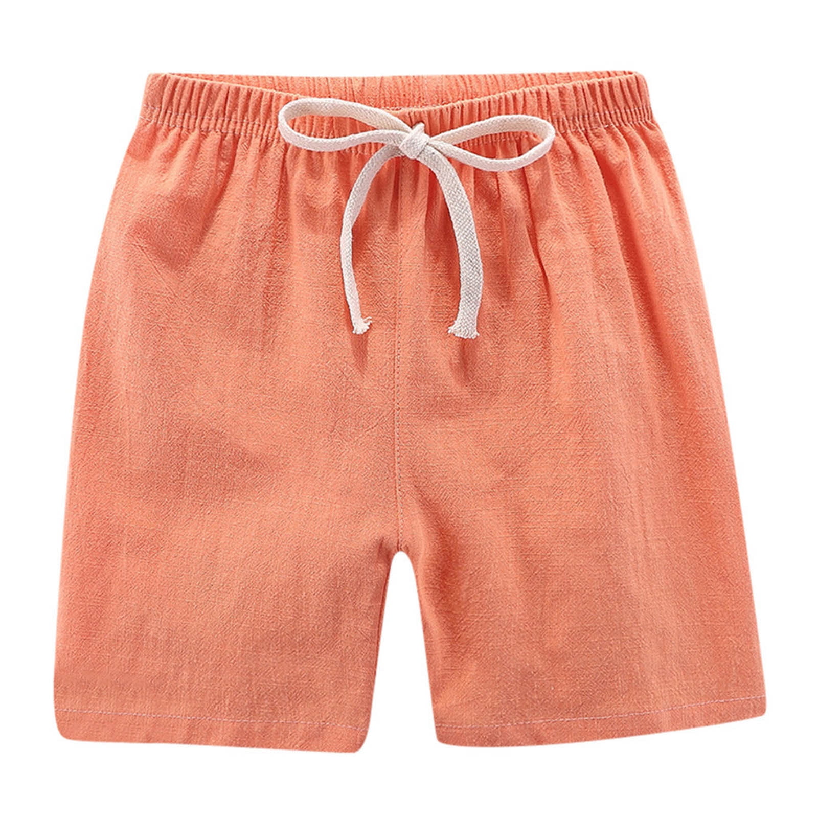 Posijego Cotton Linen Shorts for Toddler Boy Girl Wide Leg Casual ...