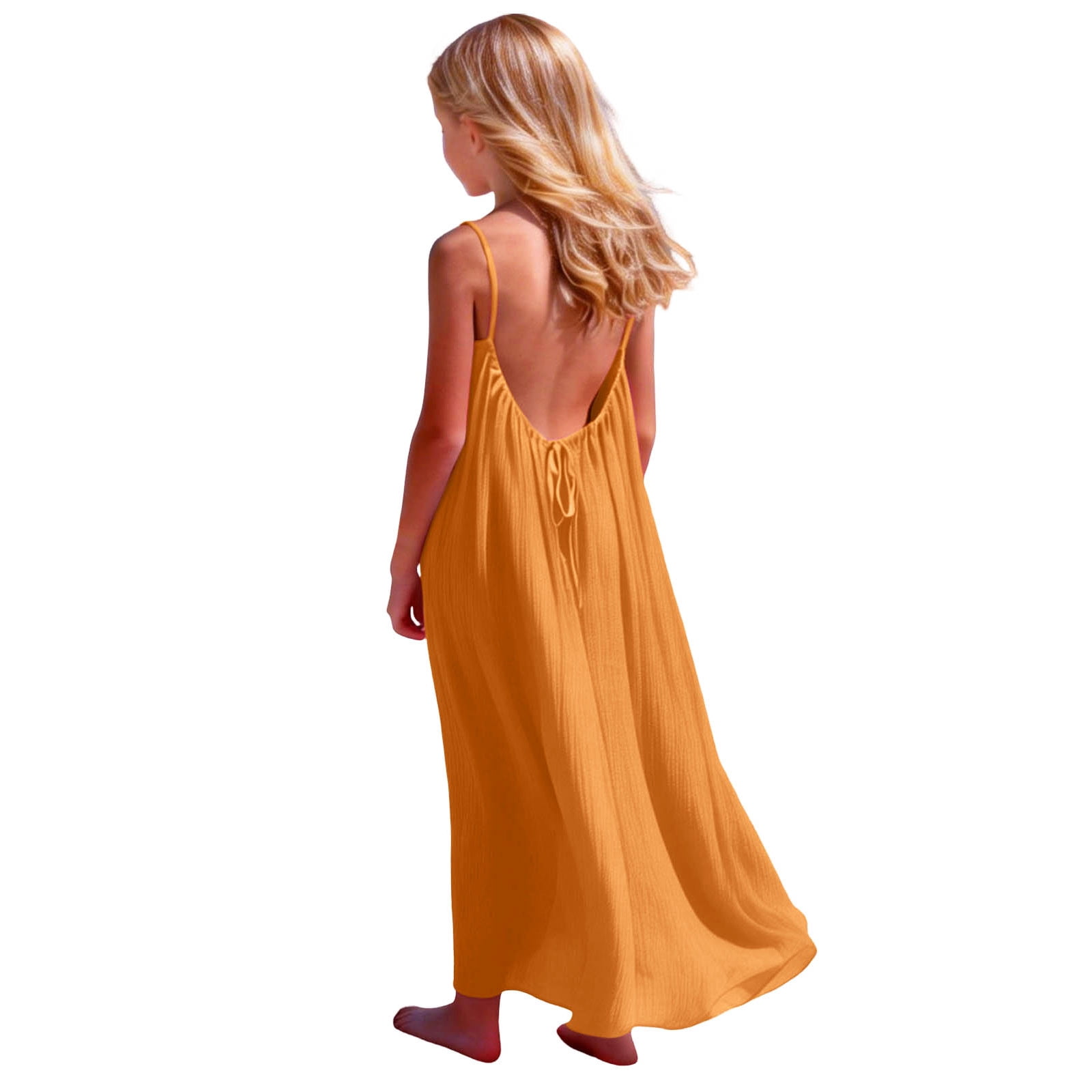 Posijego Girls Beach Dress Swimsuit Cover-Up Cami Dresses Summer ...