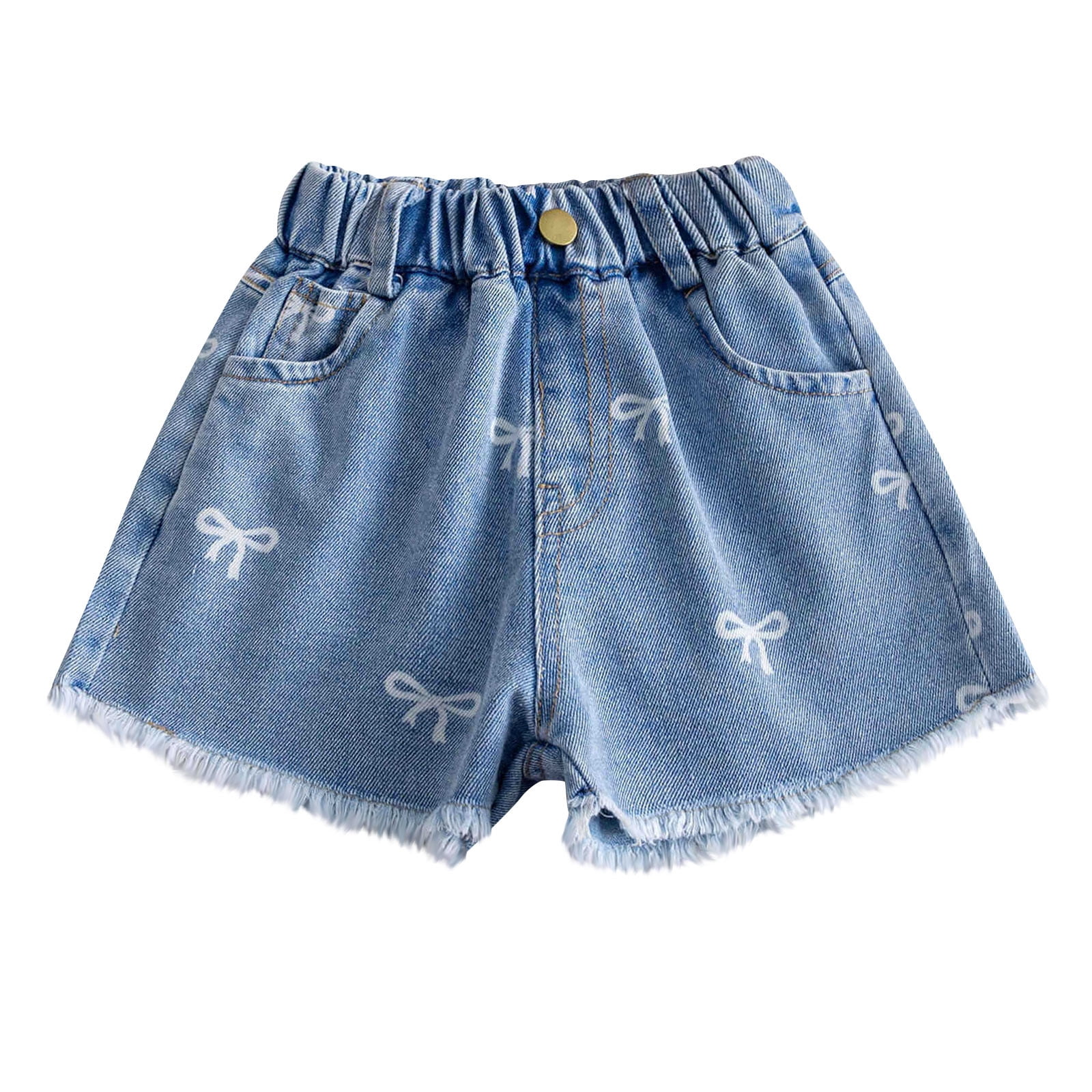 Posijego Girls Jean Shorts High Waist Cute Summer Causal Denim Shorts ...