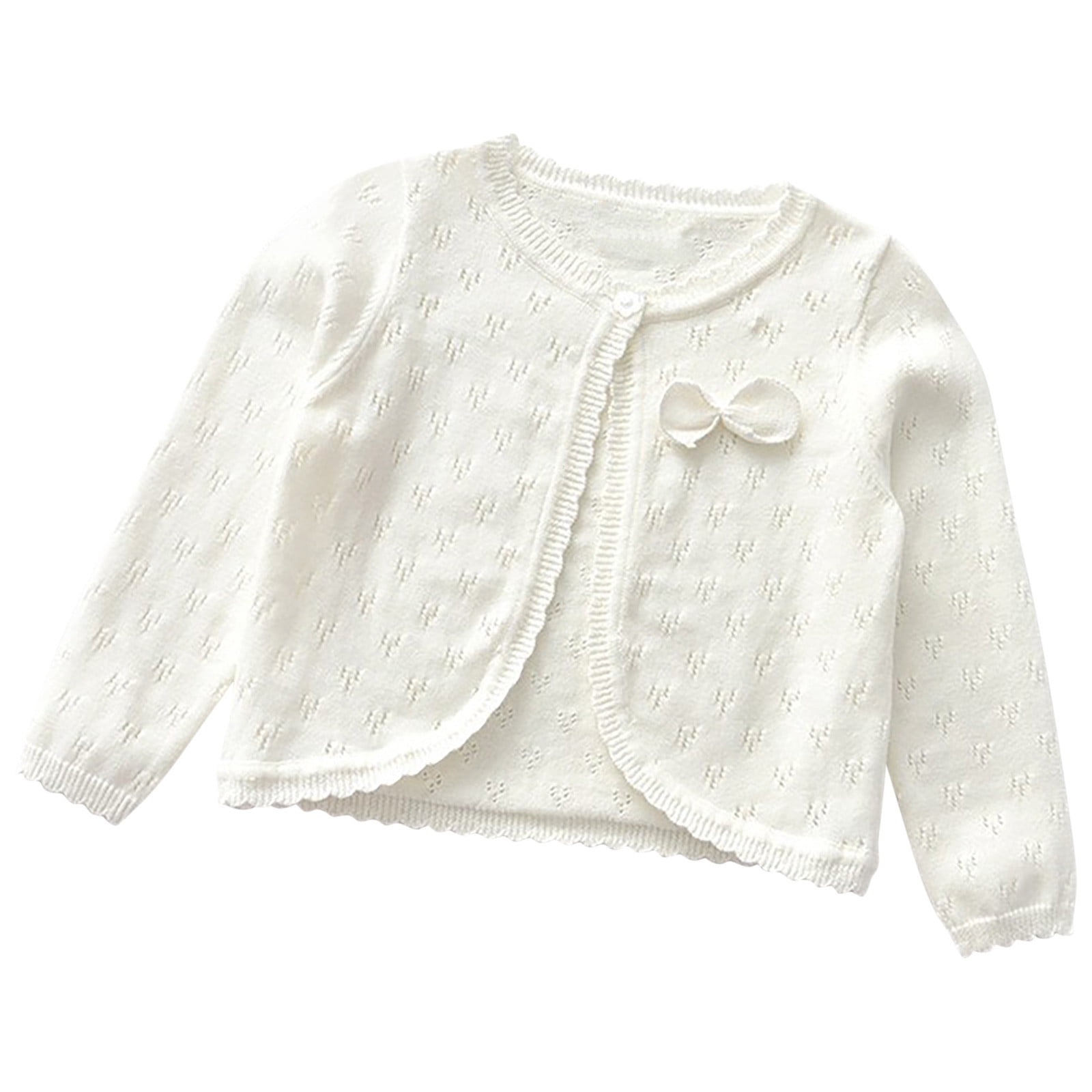 Posijego Girls Knit Cardigan Sweaters Toddler Little Girls Long Sleeve ...