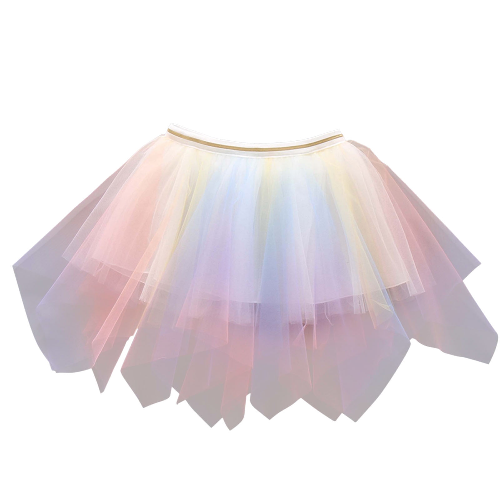 Posijego Girls Layered Skirt 3-15 Years Party Princess Skirts Birthday ...