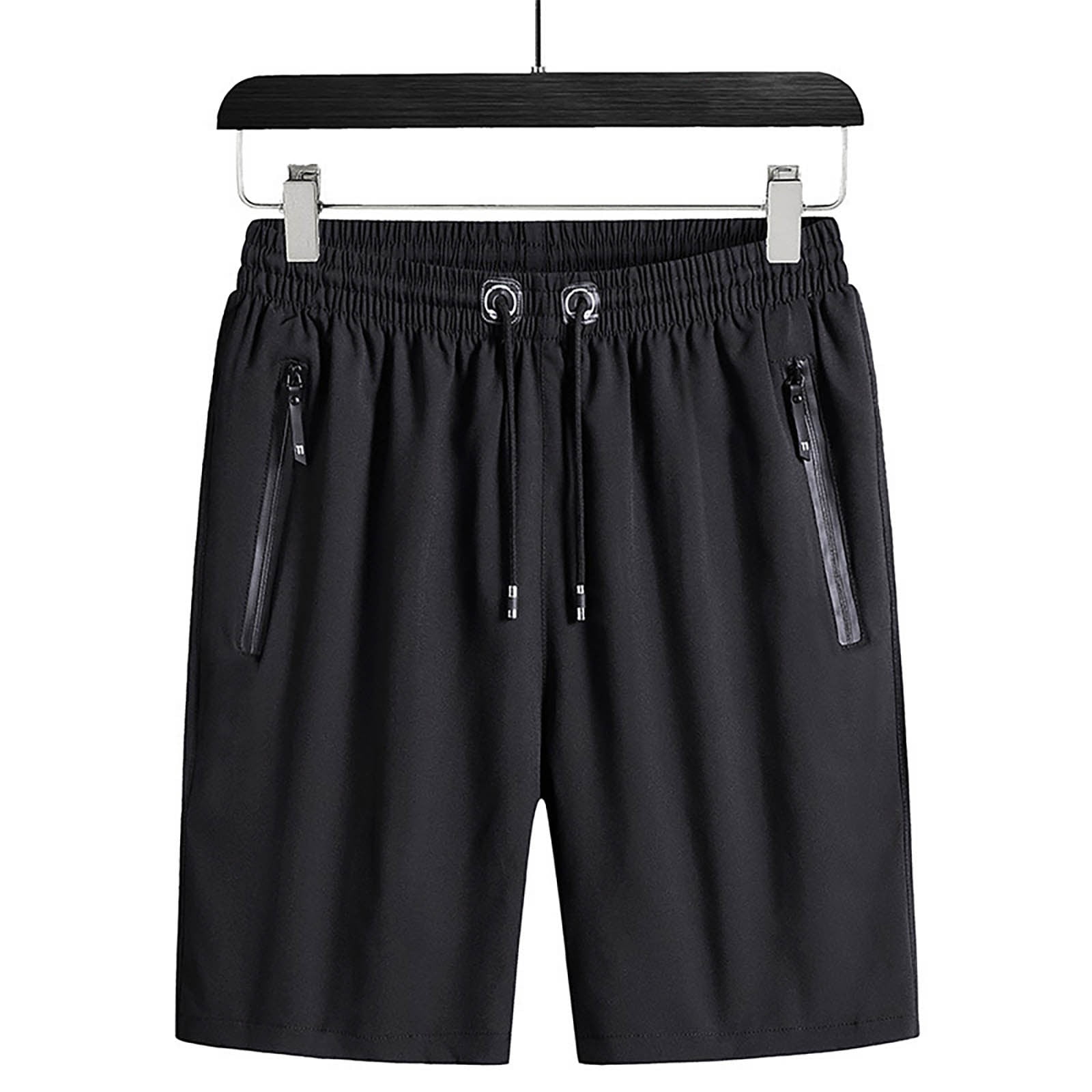 Posijego L-8XL Shorts for Men Casual Shorts with Zipper Pockets Men's ...