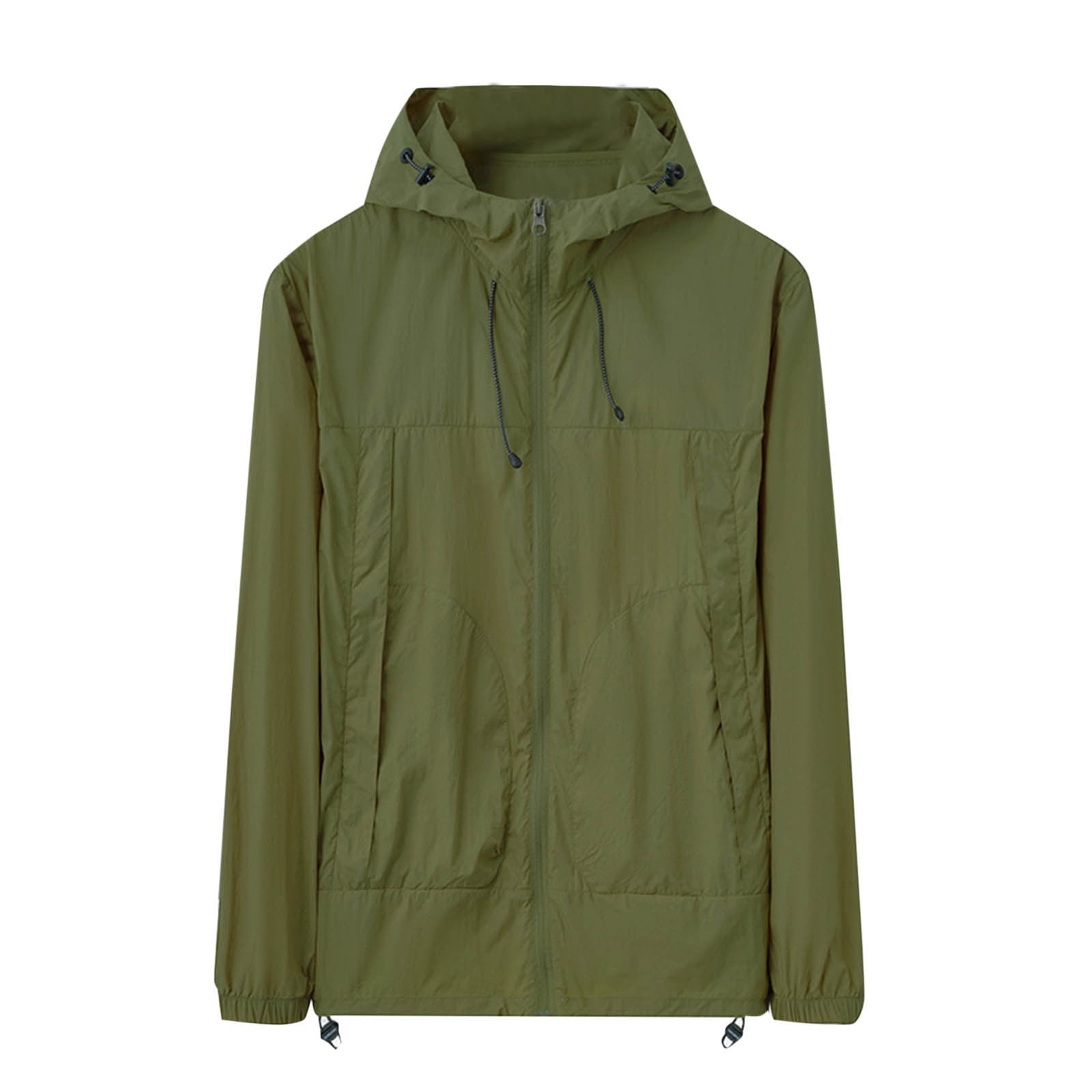 Posijego Sun Protection Jacket Zip up Hooded Lightweight Outdoor Travel ...