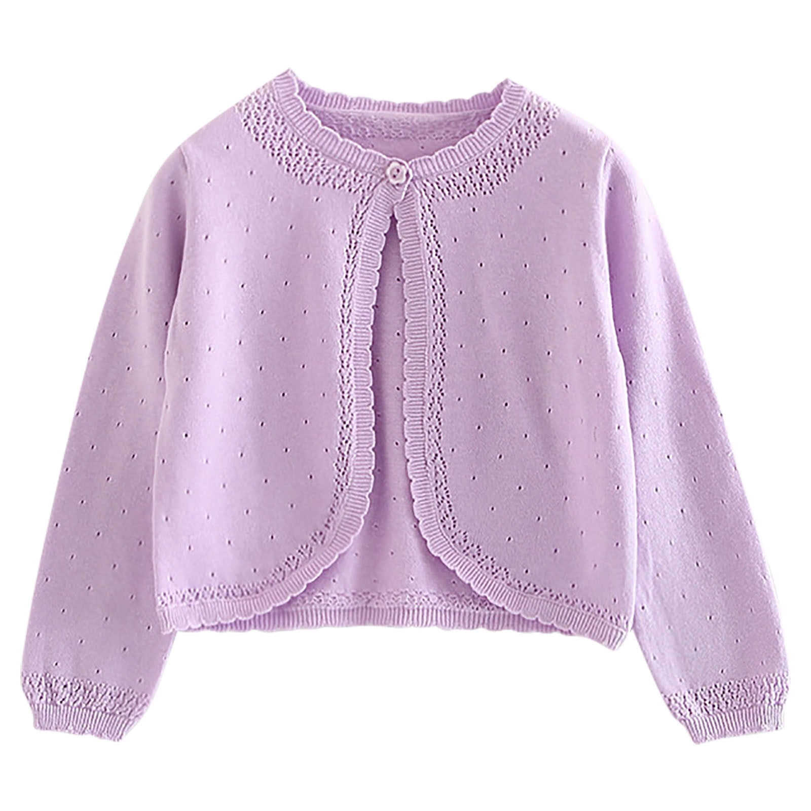 Posijego Toddler Girls Bolero Cardigan Sweater Little Girls Knit Long ...
