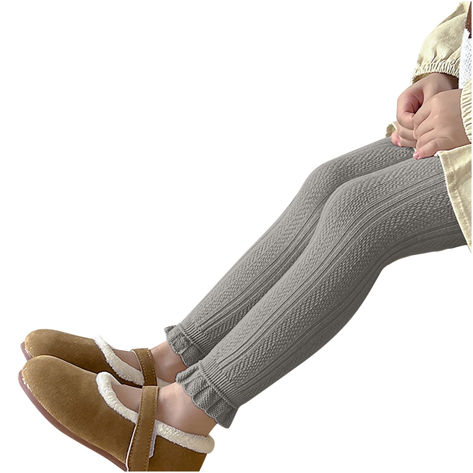 Posijego Toddler Girls Leggings Stretchy Warm Knit Tights Winter Full ...