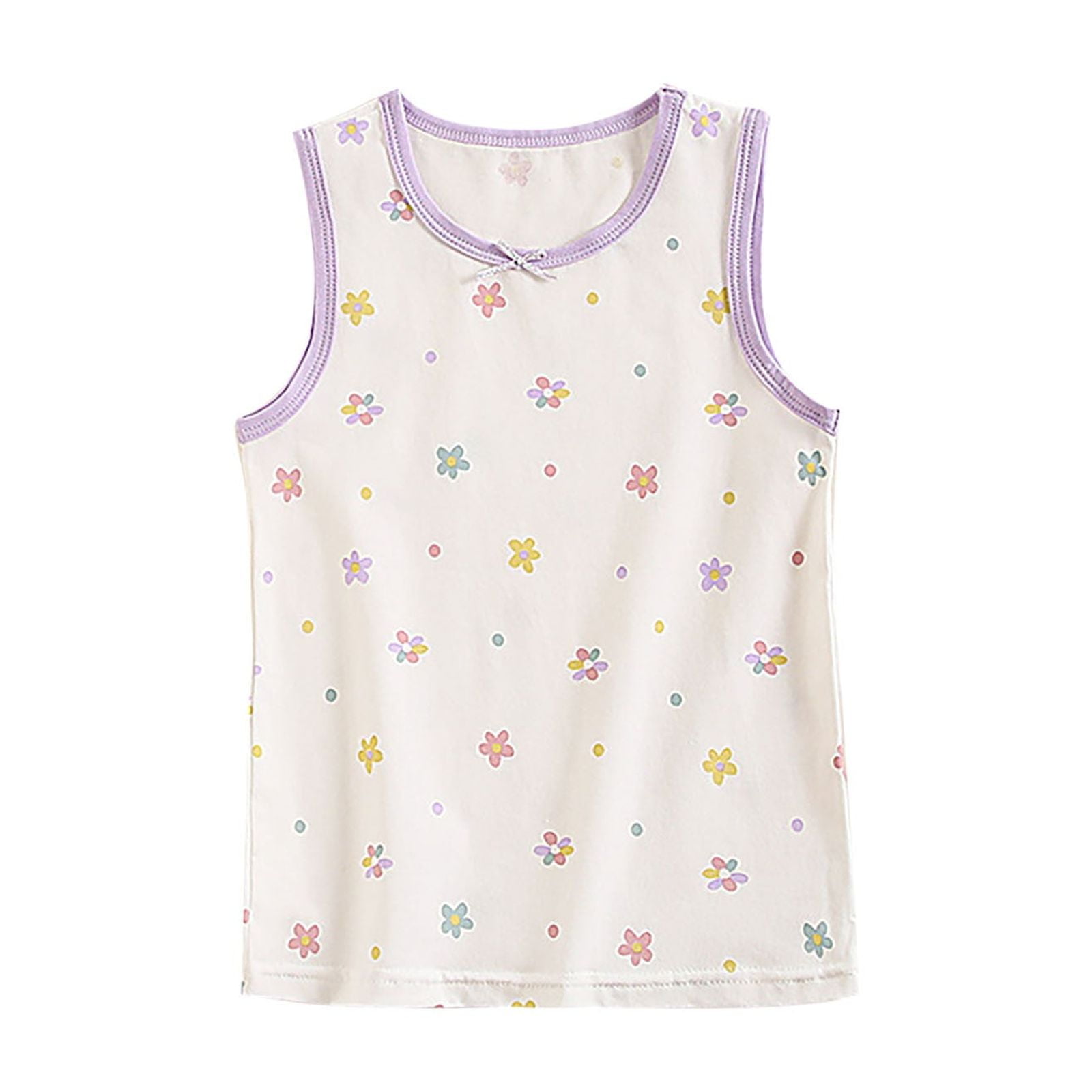 Posijego Toddler Girls Tank Tops Floral Printed Camisole Little Girl ...