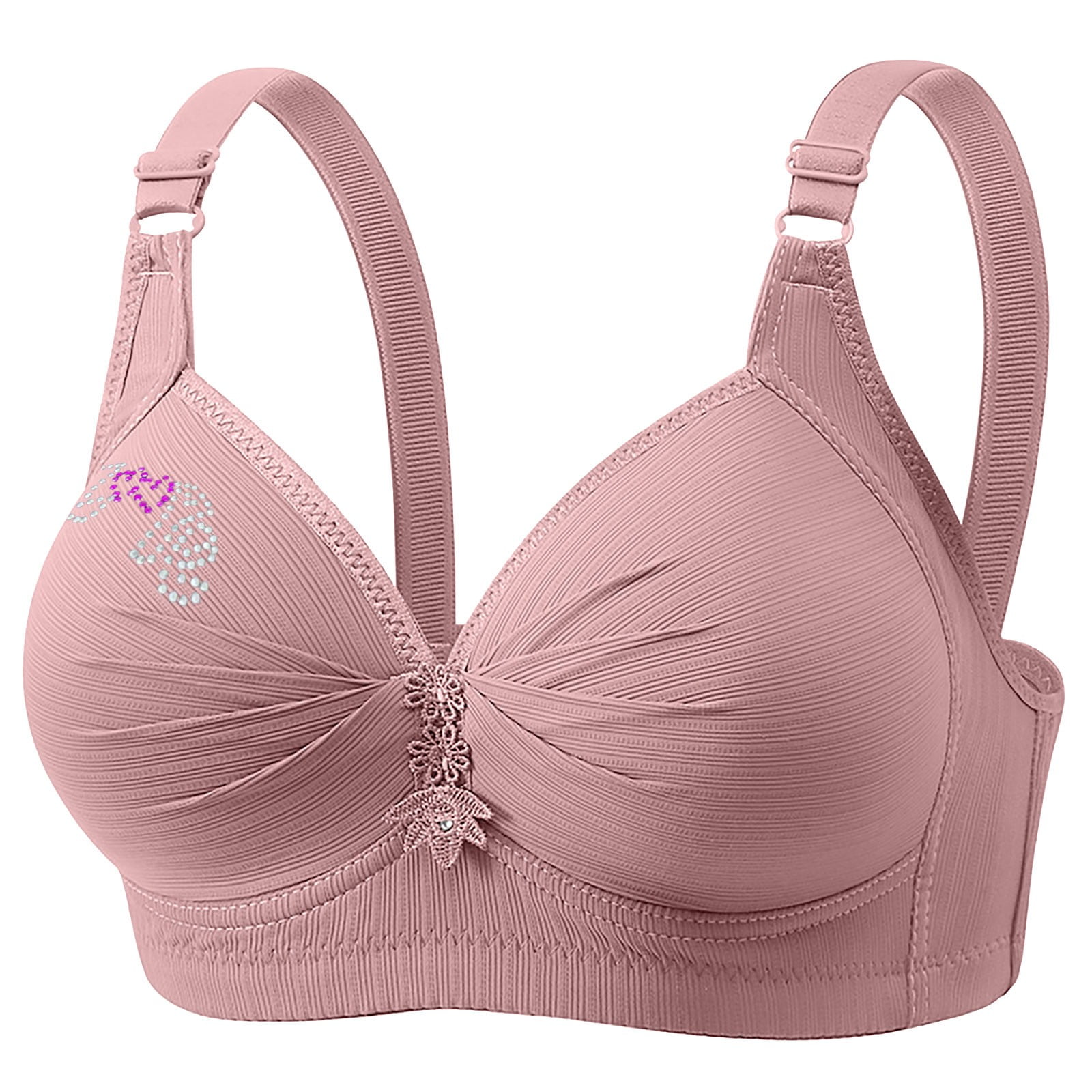 Posijego Women Everyday Bra Full Coverage Push up Bra Wireless ...