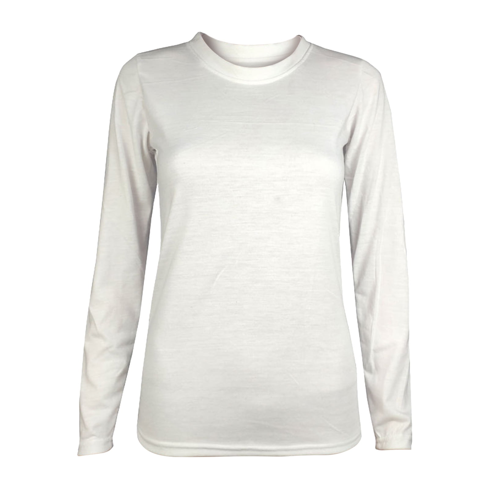 Posijego Women's Long Sleeve T Shirt Solid Color Lightweight Tshirts ...