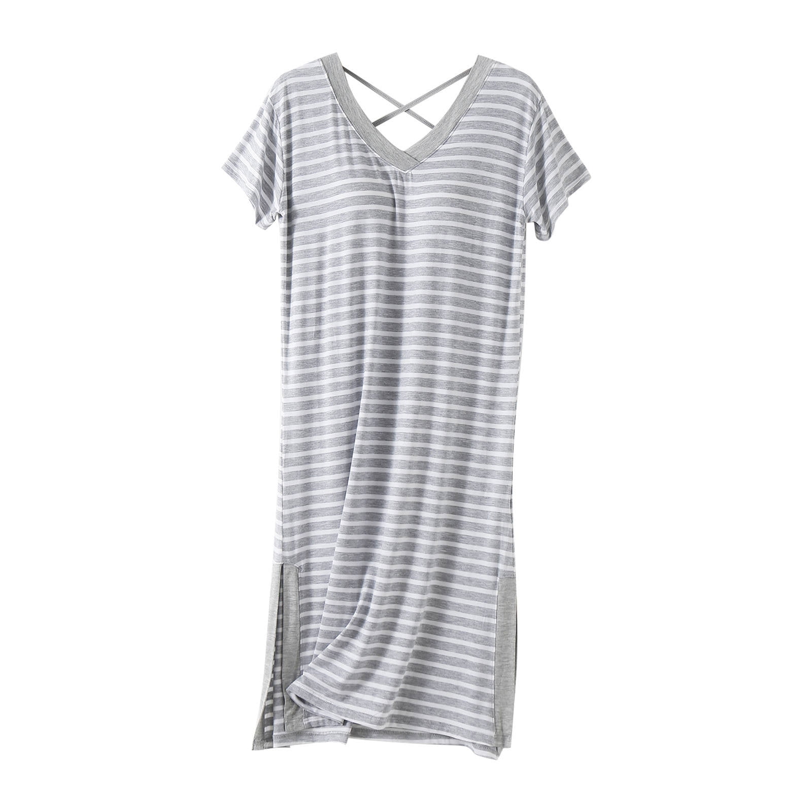 Posijego Women's Nightgown T-Shirts Dress Sleepshirts Built-in Bra ...