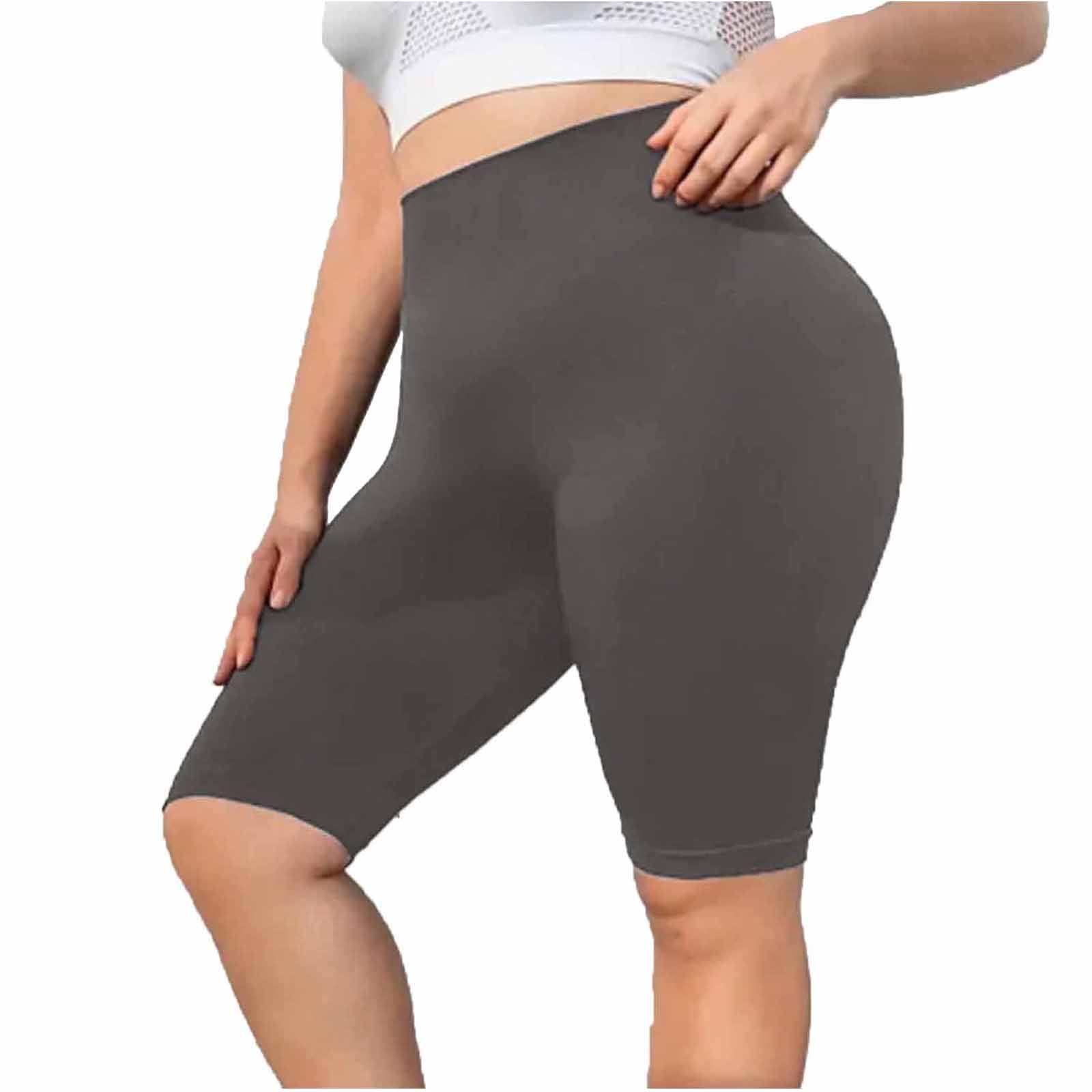 Posijego XL-5XL Women's Biker Shorts High Waist Yoga Workout Gym Shorts ...