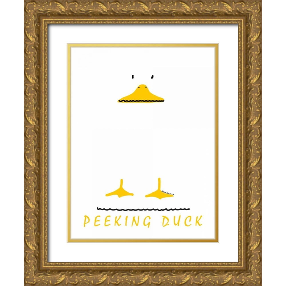 Posillico, Leo 19x24 Gold Ornate Wood Framed with Double Matting Museum ...