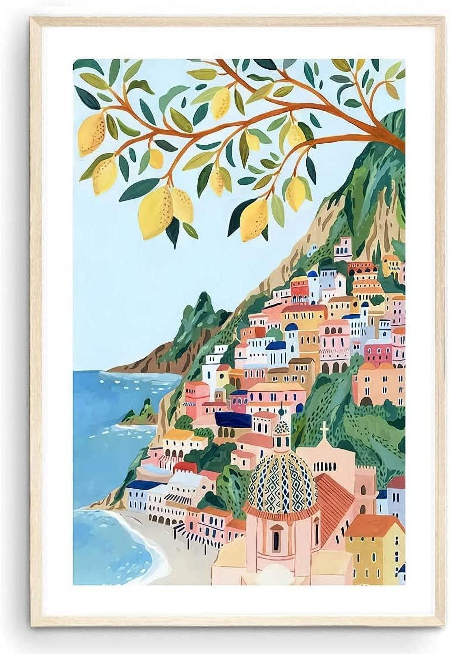 Positano, Amalfi Coast Art Print, Italy Art Print, Travel Gift, Travel ...