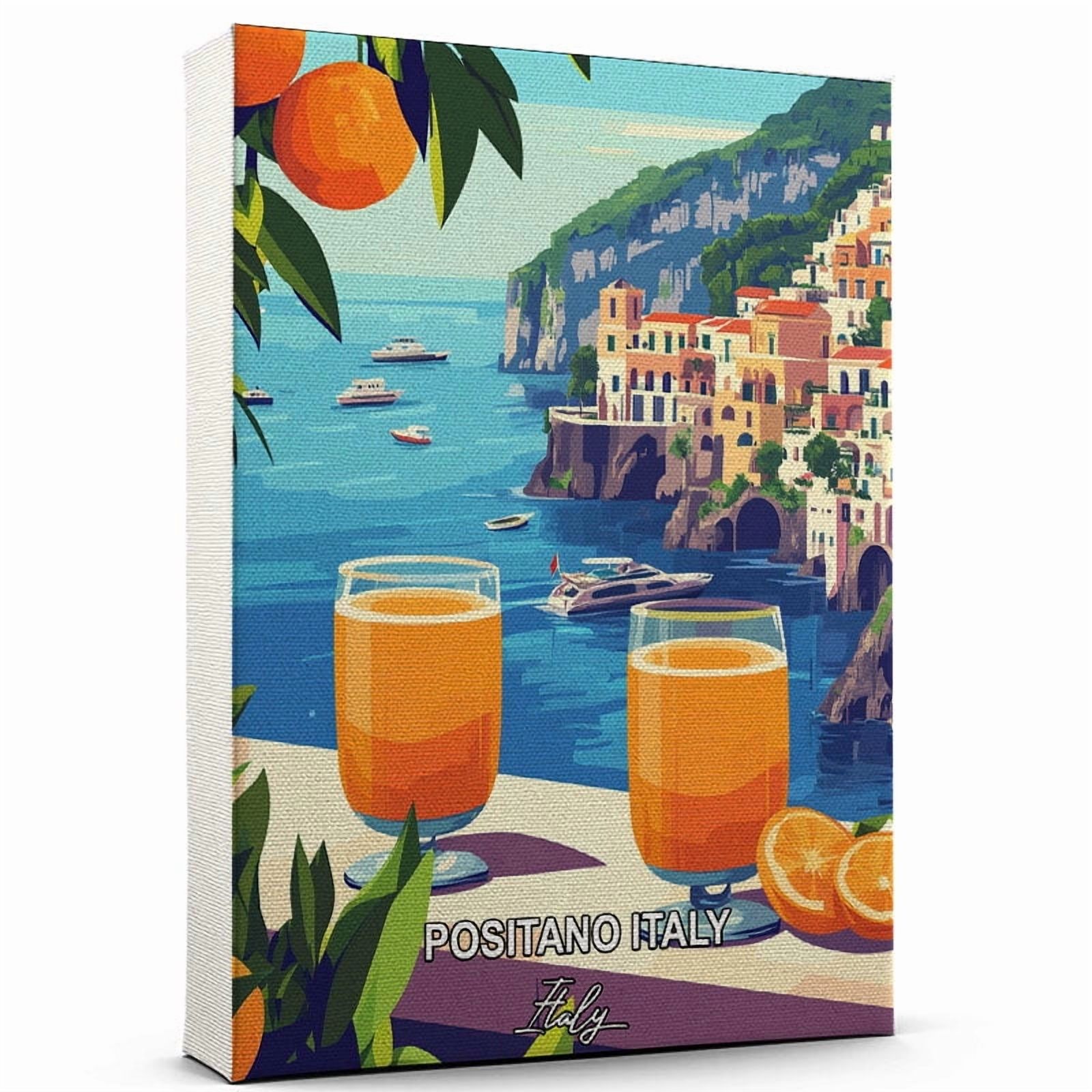 Positano Italy Travel Canvas Wall Art – Italy Canvas – Travel-Inspired ...